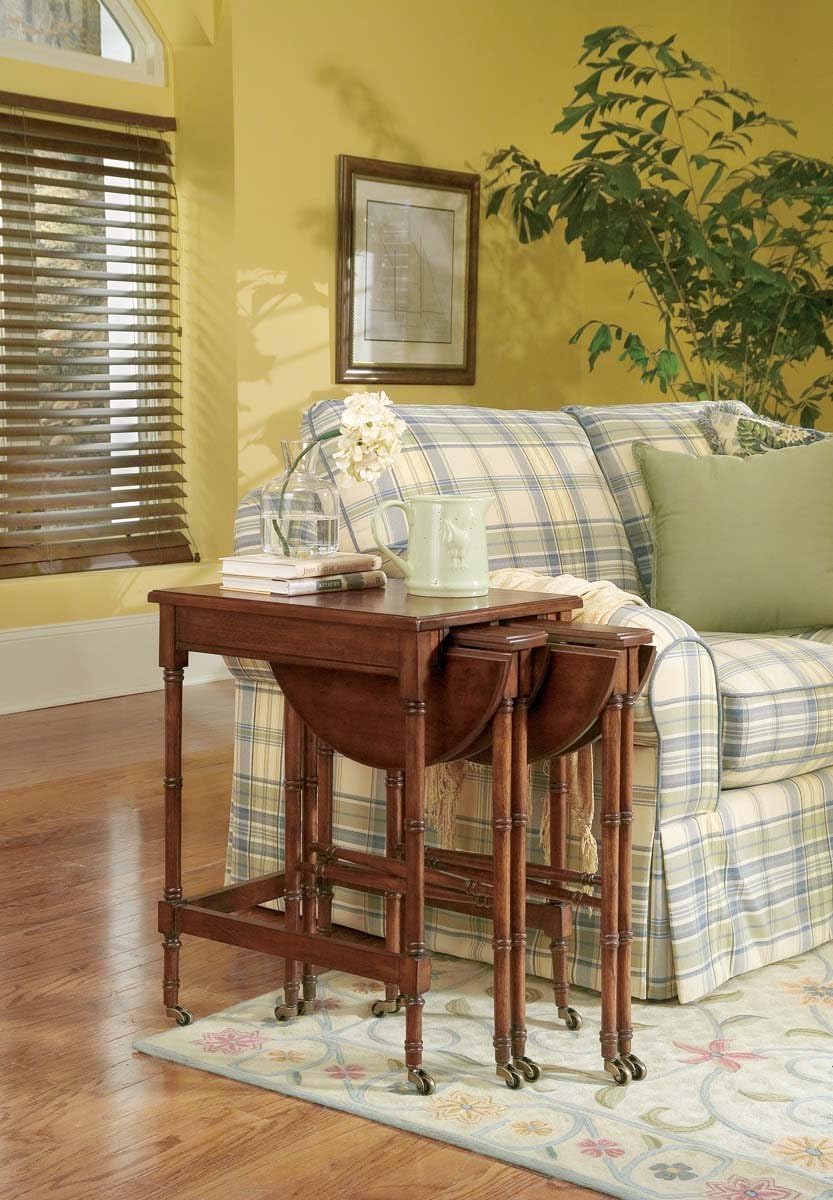 Amazon.com: Butler Specialty Plantation Cherry Nesting Tables - 564024 ...