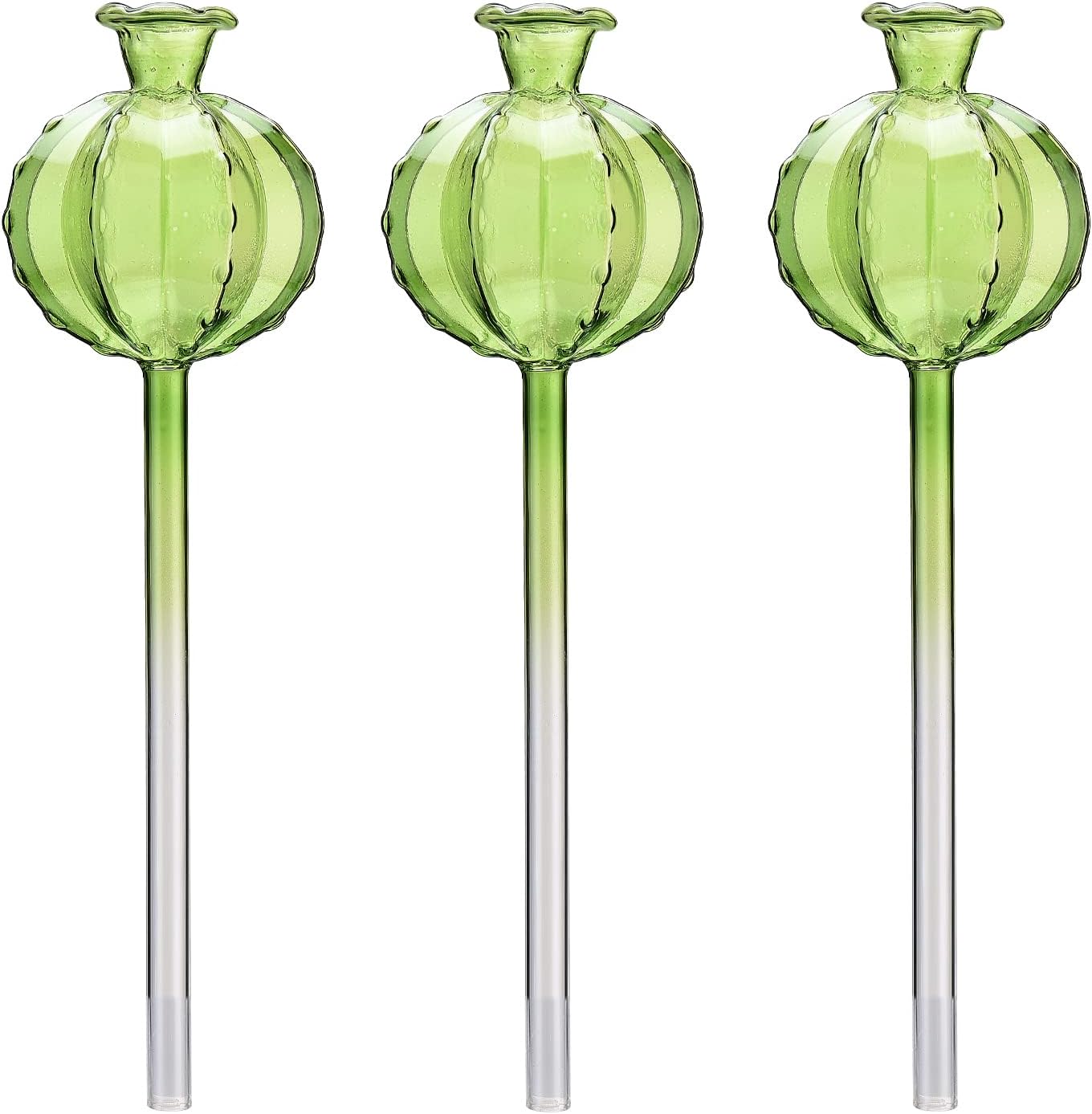Amazon.com: BestAlice 3 Pack Hand-Blown Glass Plant Watering Globes ...