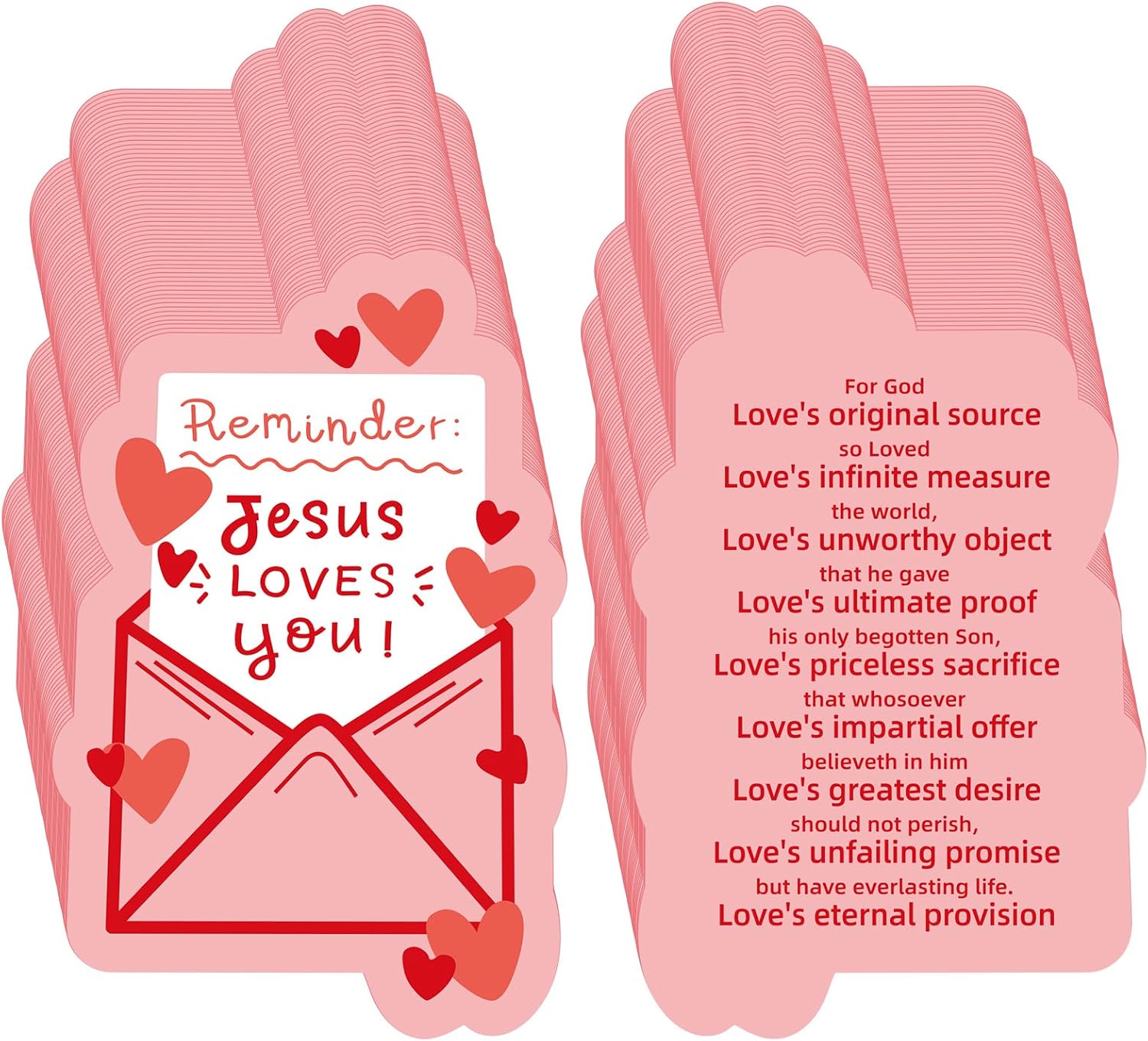 Amazon.com: Glenmal 240 Pcs Valentine's Day Gospel Tract Card Prayer ...