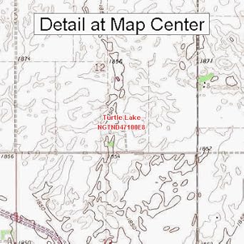Amazon.com: USGS Topographic Quadrangle Map - Turtle Lake, North Dakota ...