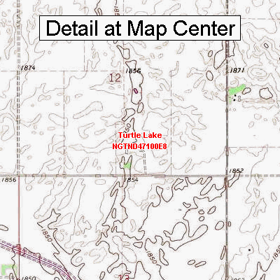 Amazon.com: USGS Topographic Quadrangle Map - Turtle Lake, North Dakota ...