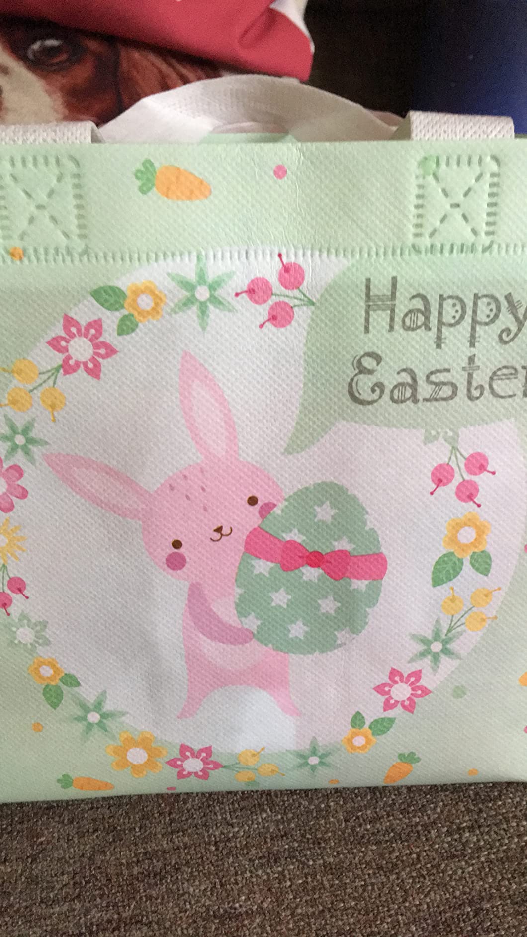 12PCS Happy Easter Egg Hunt Bags, Easter Bunny Carrot Chick Egg Bags ...