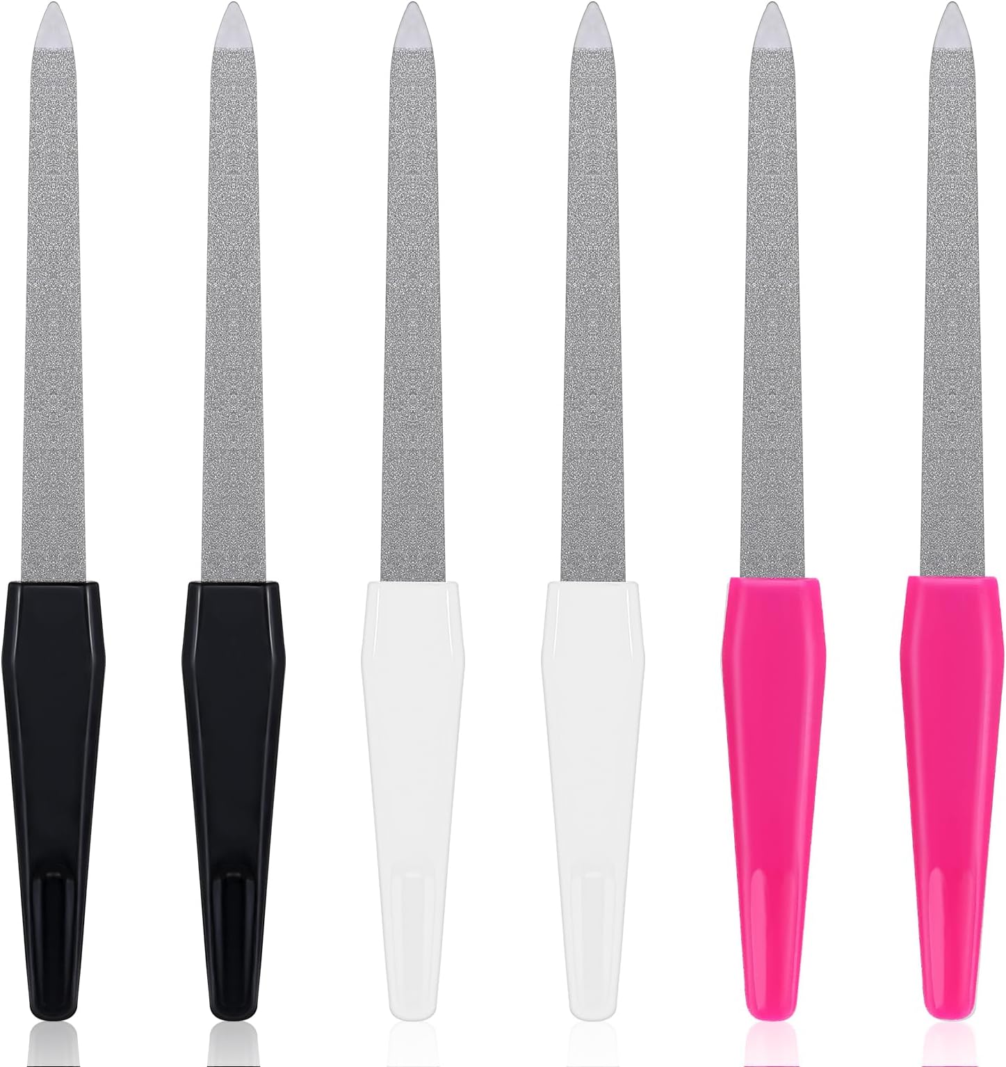 Amazon.com : Grevosea 6 Pack Metal Nail File, Nail Files for Natural ...
