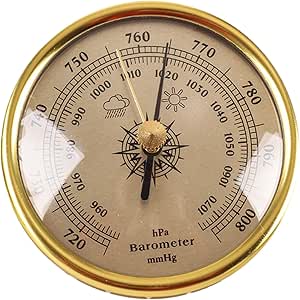 Barometer Adjustable 3in Barometric Pressure Gauge Clear Scaled Weather ...