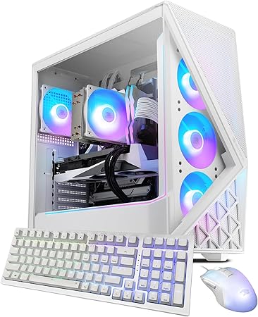 Amazon.com: iBUYPOWER Slate White Gaming PC Desktop Computer Intel Core ...