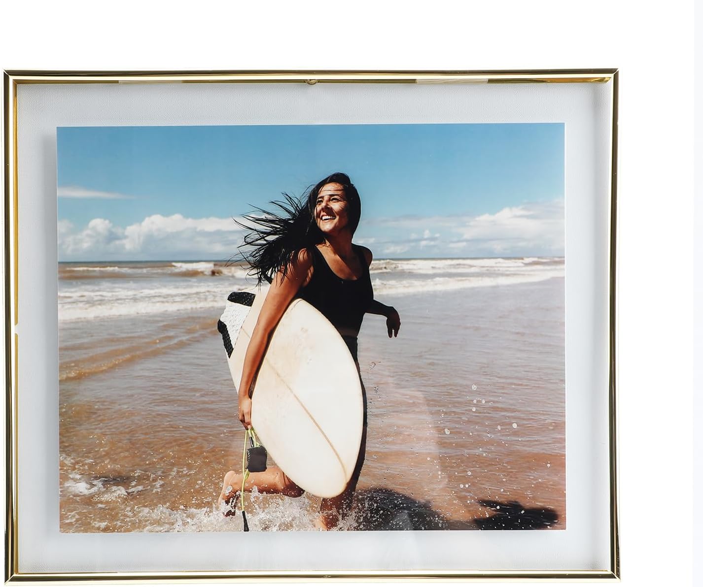 Amazon.com - AhaGo Wall Gold Floating Frame, 10"×12", Wall Mounting or ...