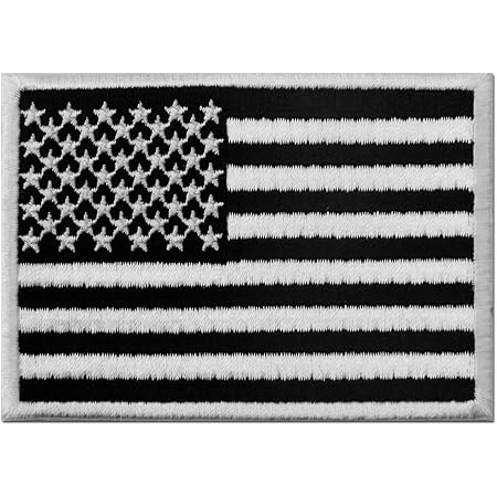 2 Pieces Tactical USA Flag Patch - Black & Gray American Flag US United ...