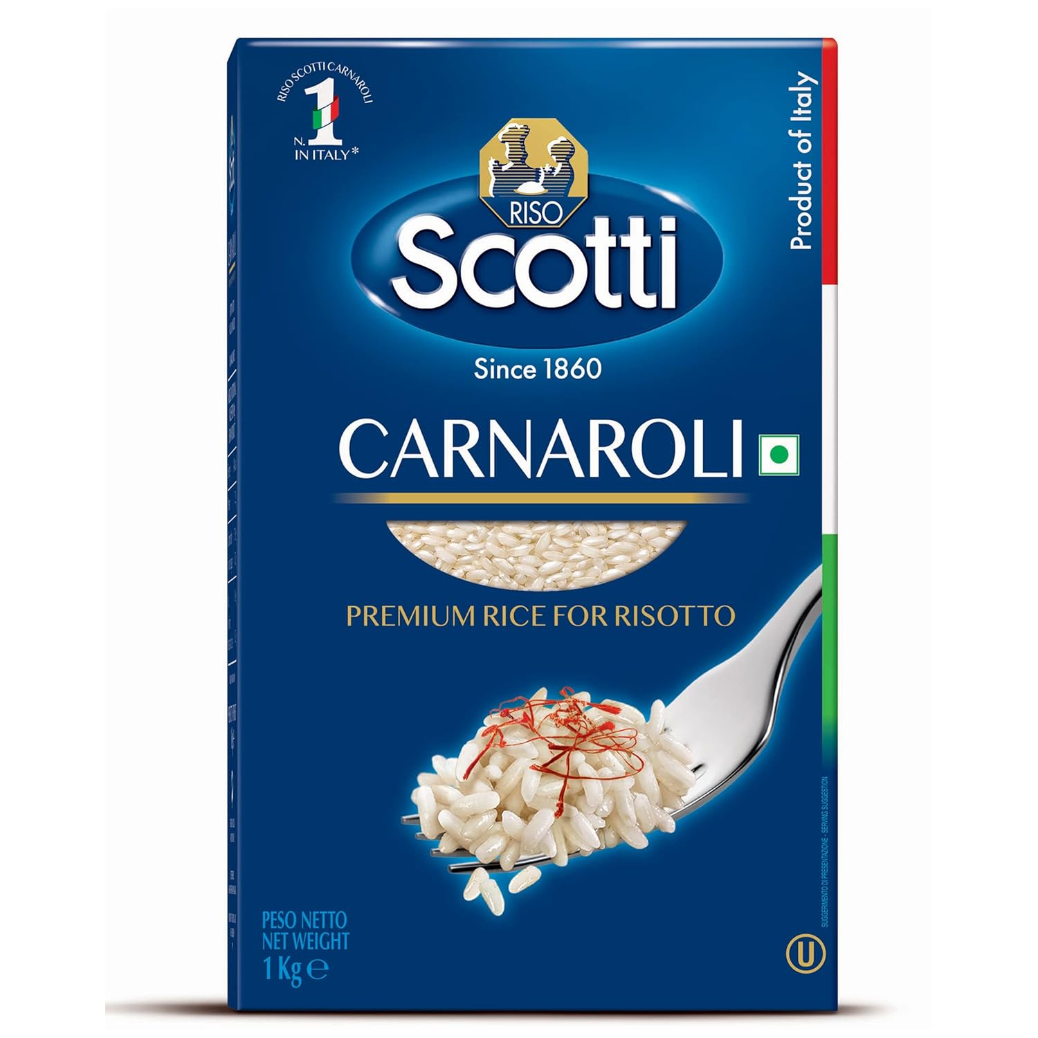 Scotti Riso Carnaroli Premium Italian Rice for Risotto, 35.2 oz / 2.2 ...
