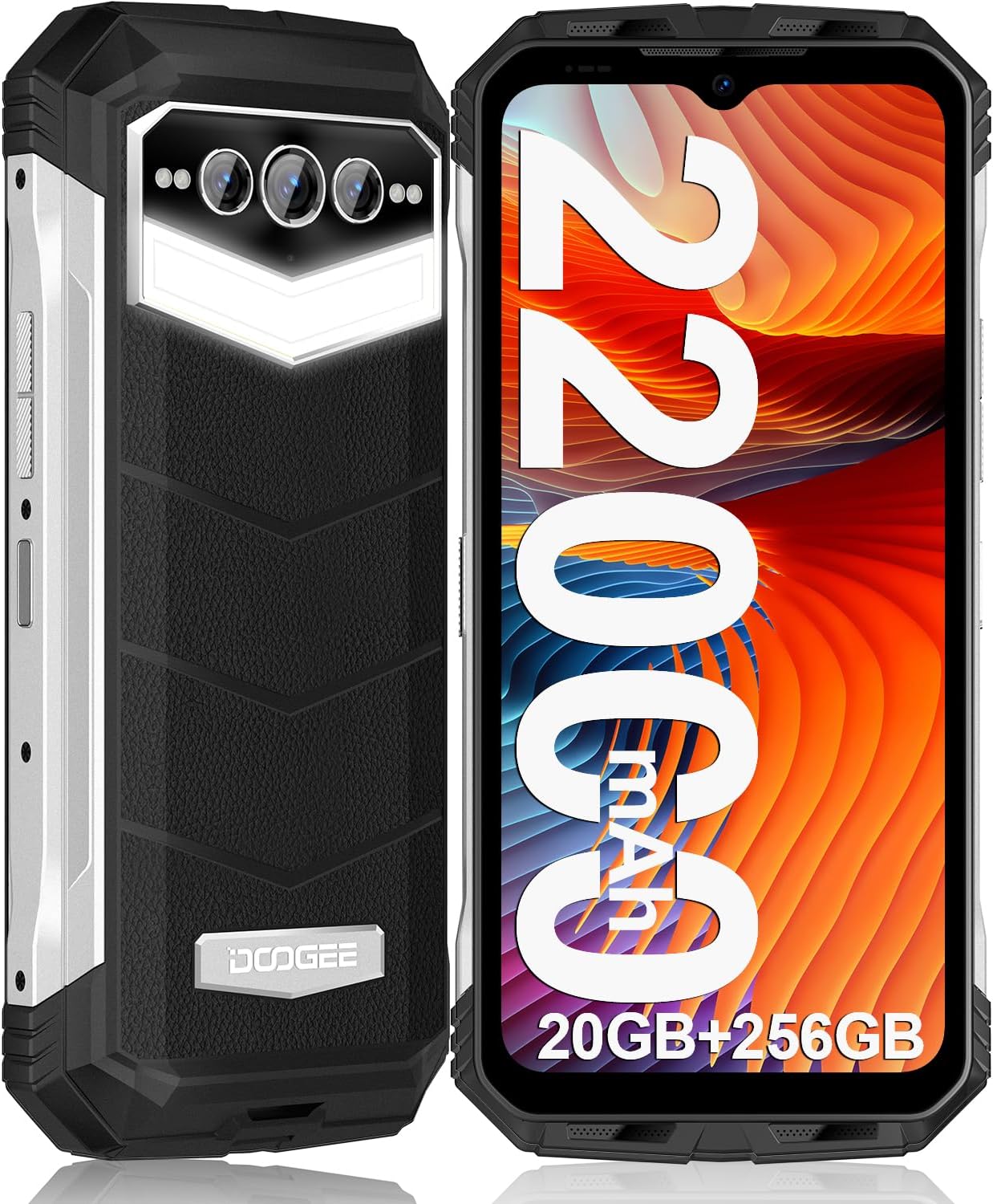 Amazon.com: DOOGEE S100 Pro 5G Rugged Smartphone, 20GB+256GB, 66W/10800mAh Battery, 120Hz 6.58 ...