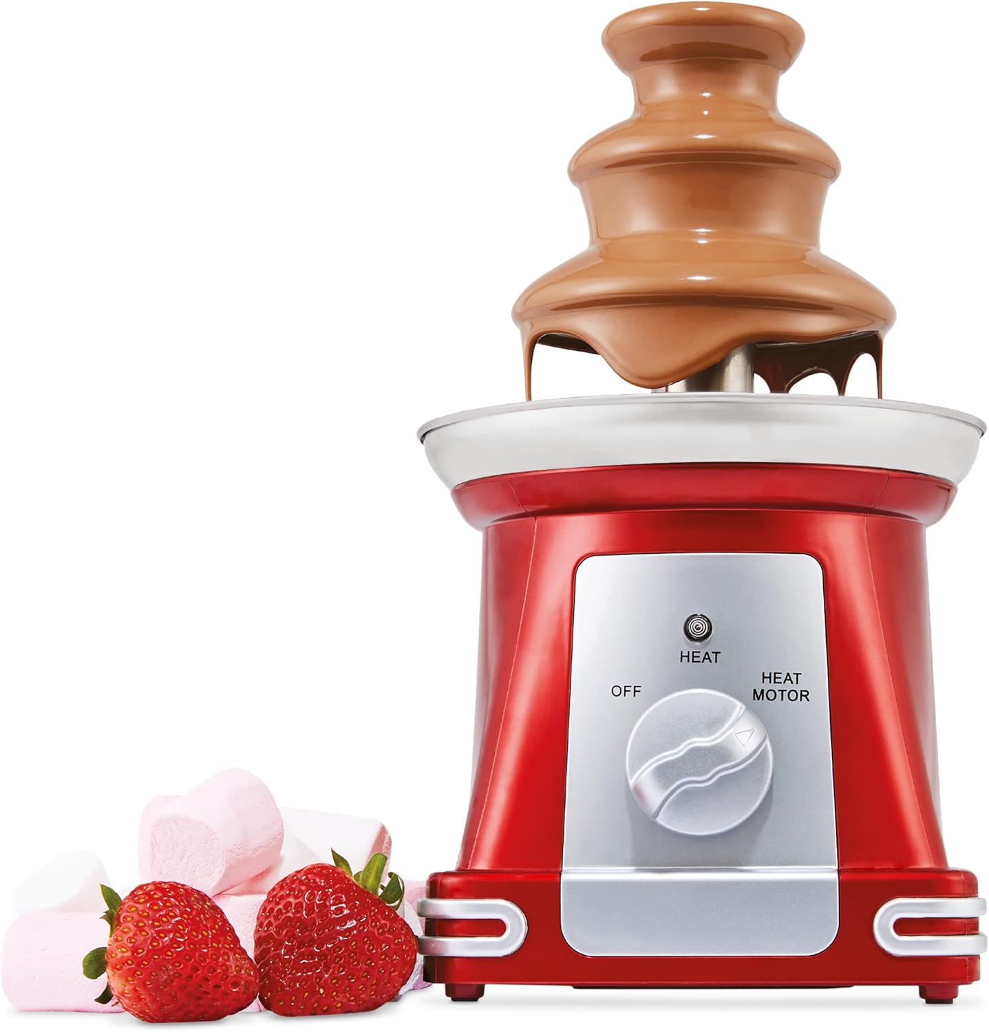Wicked GIZMOS Belgian Chocolate Fountain Fondue Stainless Steel 3 Tier ...