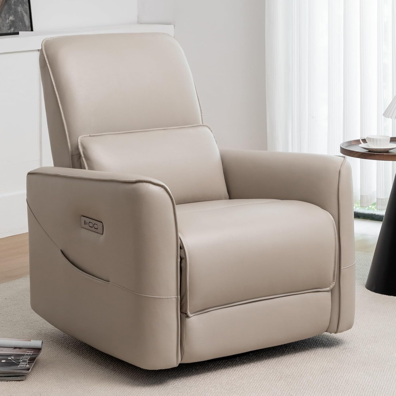 Amazon.com: Korser Nursery Glider Recliner Chair, Power Rocker Swivel ...