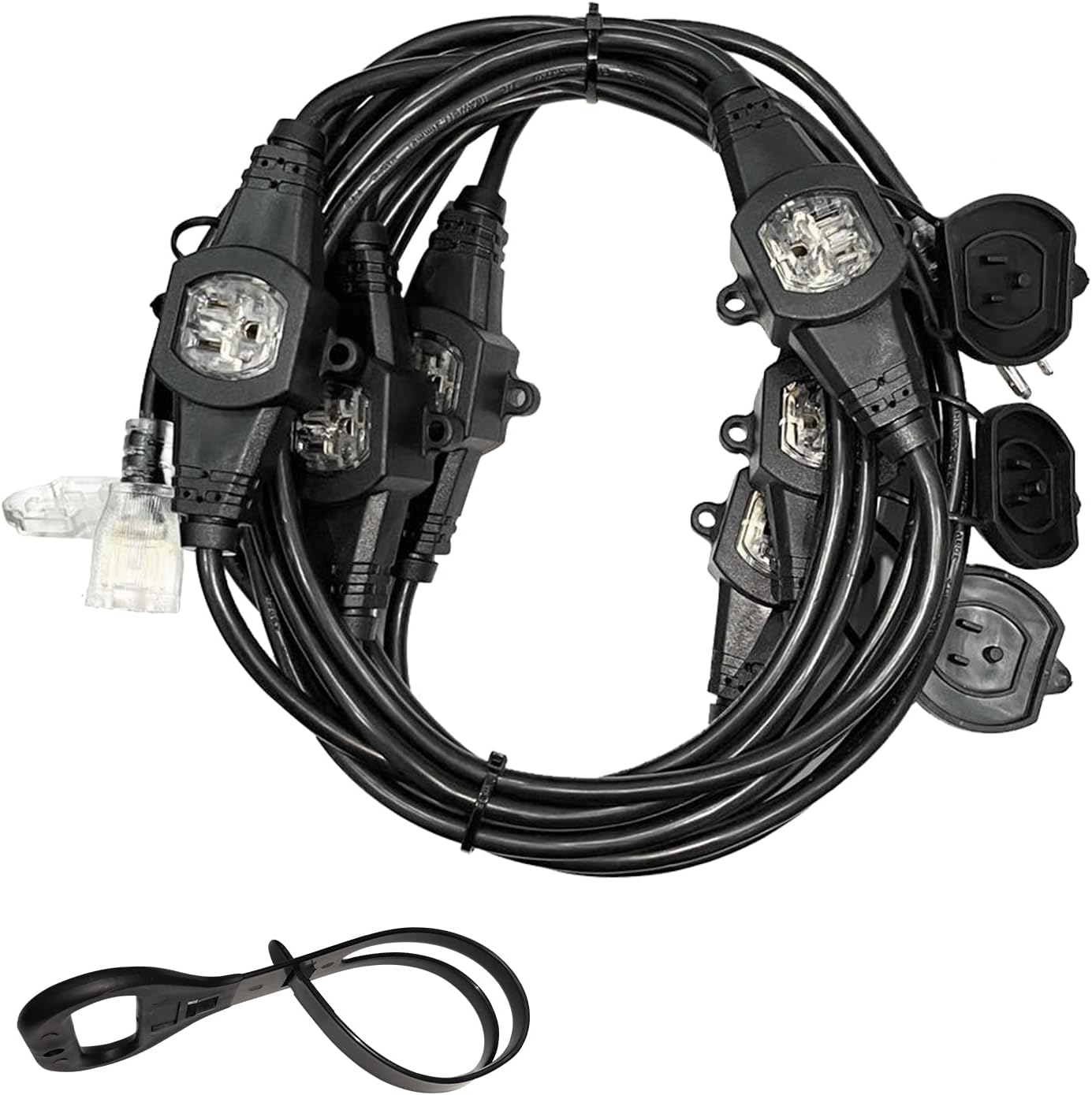 Amazon.com: 25FT Power Extension Cord - 3 Prong, 16 Gauge SJTW 5-15R ...