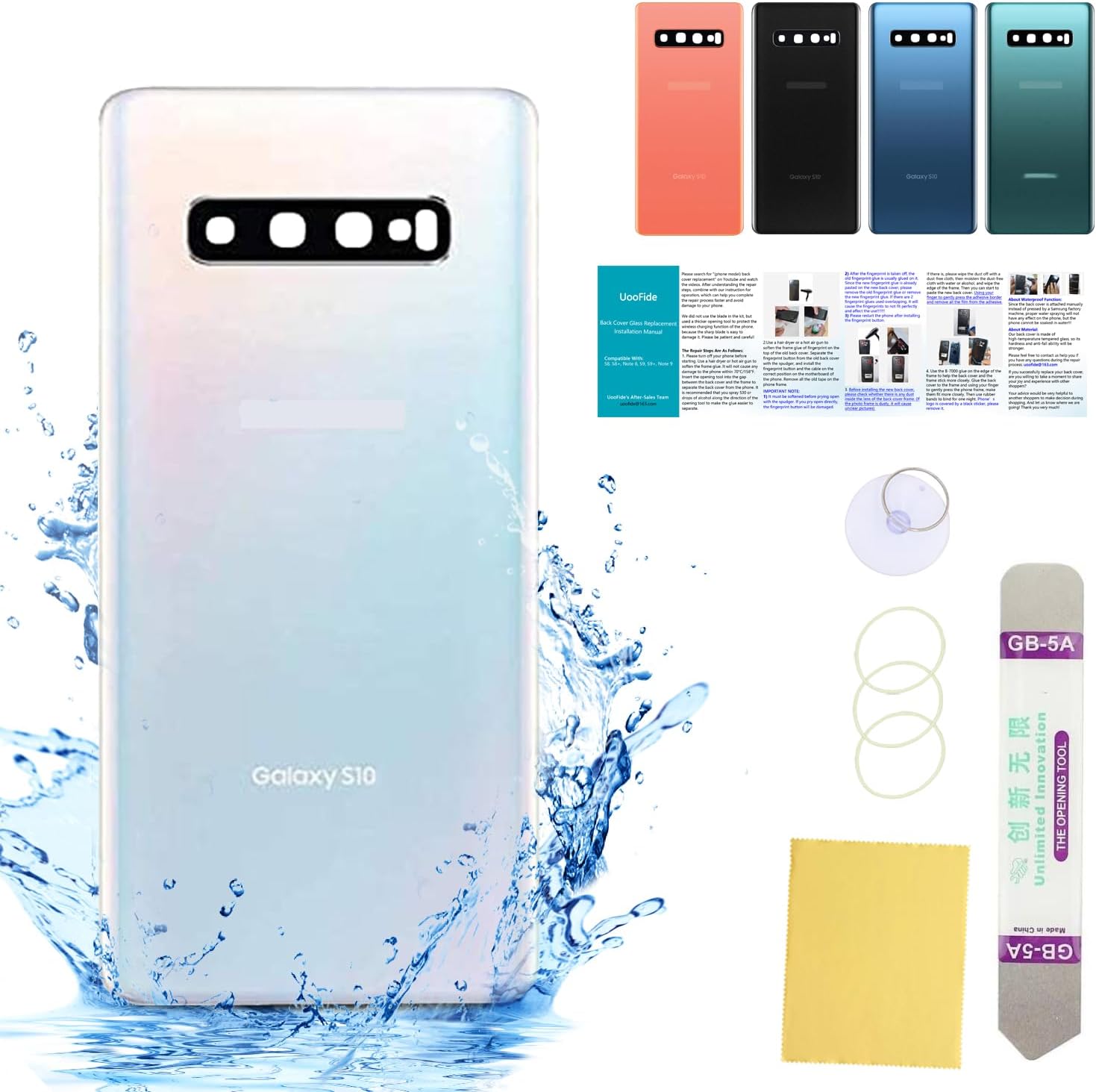 Amazon.com: Original Galaxy S10 Screen Replacement, Front Outer Lens ...