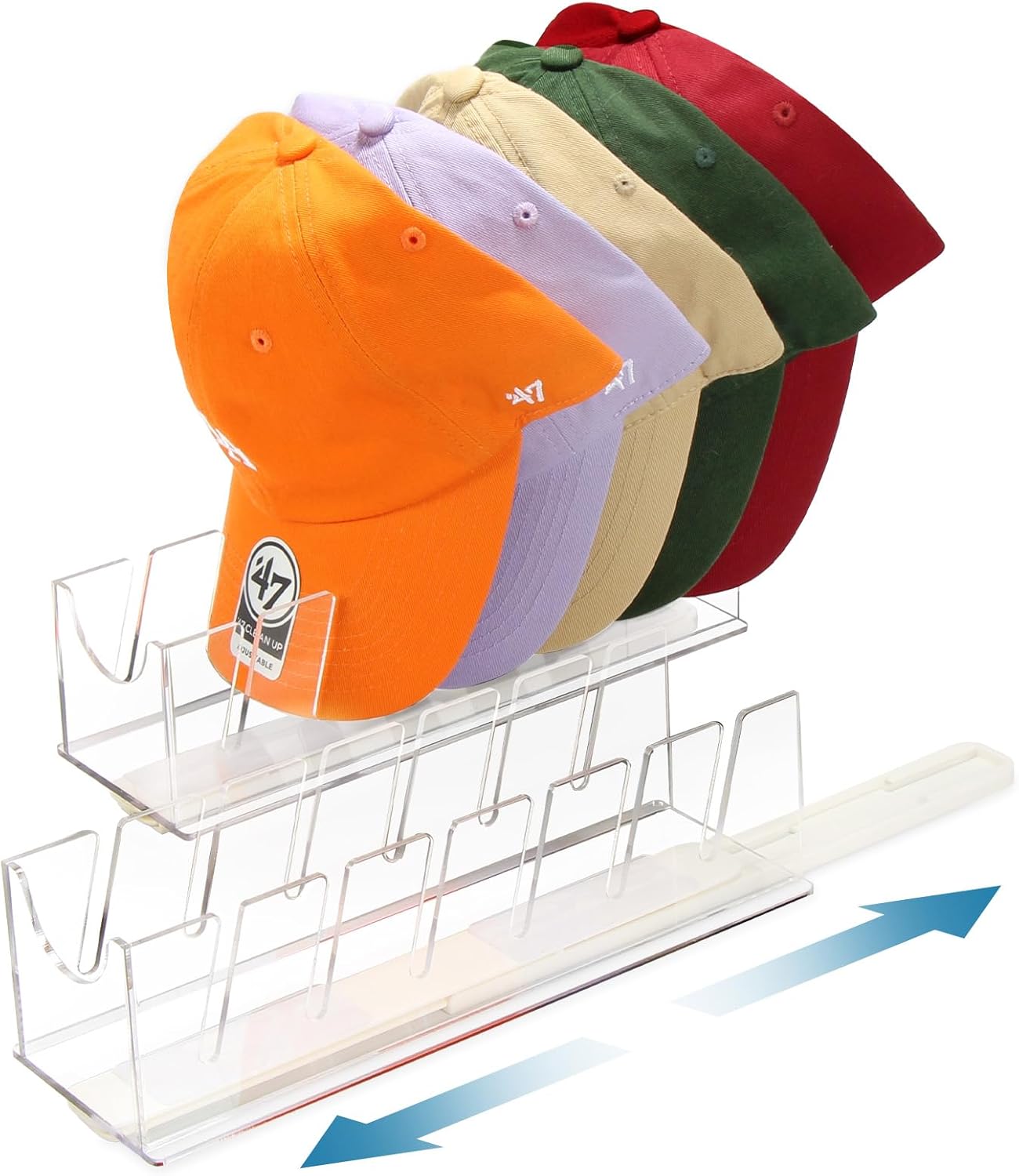 Amazon.com: TIPSYTREE Hat Organizer for Baseball Caps, 2 Pack Acrylic ...