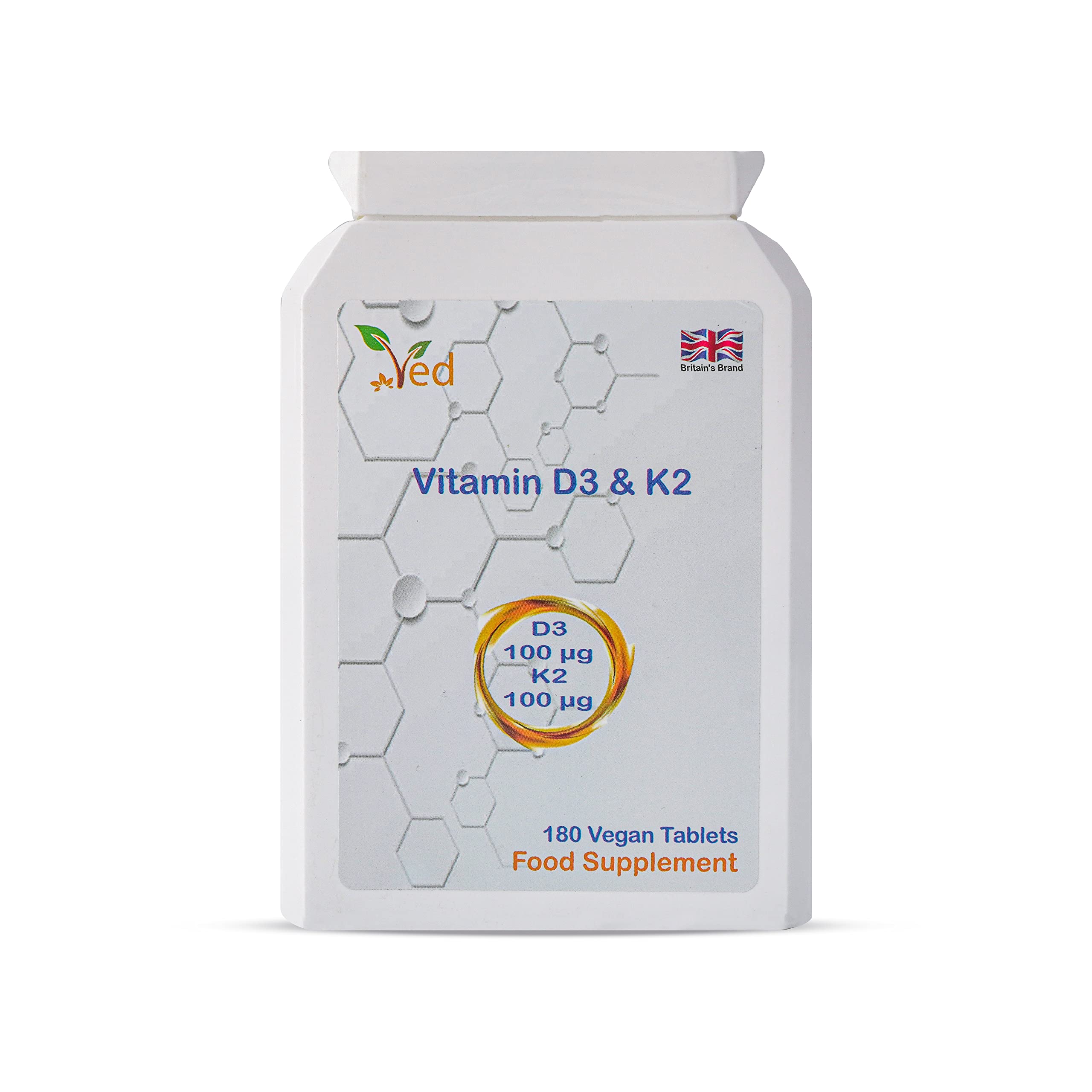 Snapklik.com : VED Vitamin D3 K2 1000 IU Vitamin D3 & 100 Mcg Vitamin ...