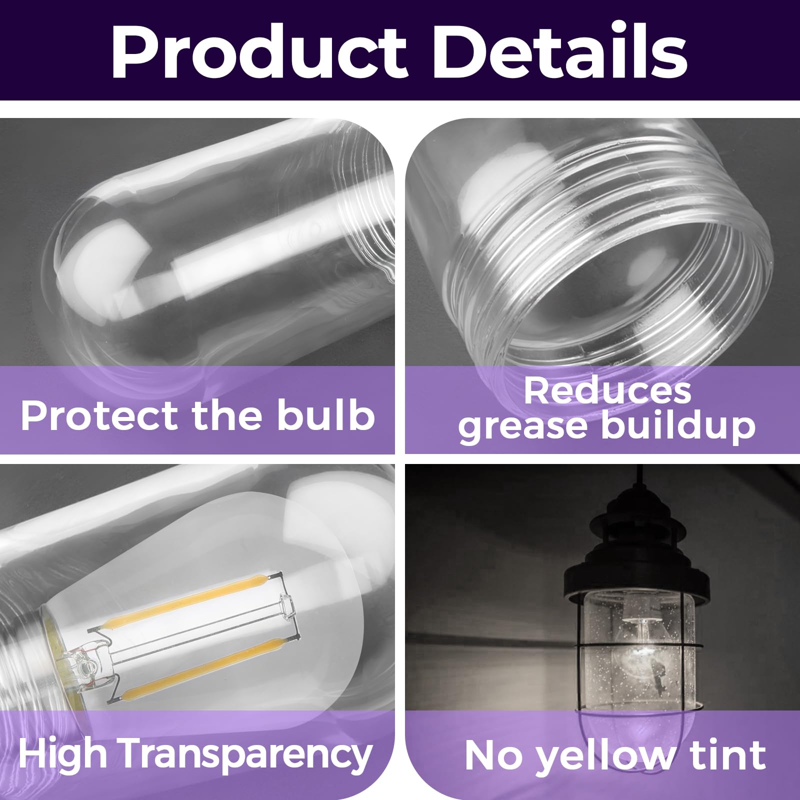 Shatter Resistant Light Covers Invisible Design, Visible Peace Of