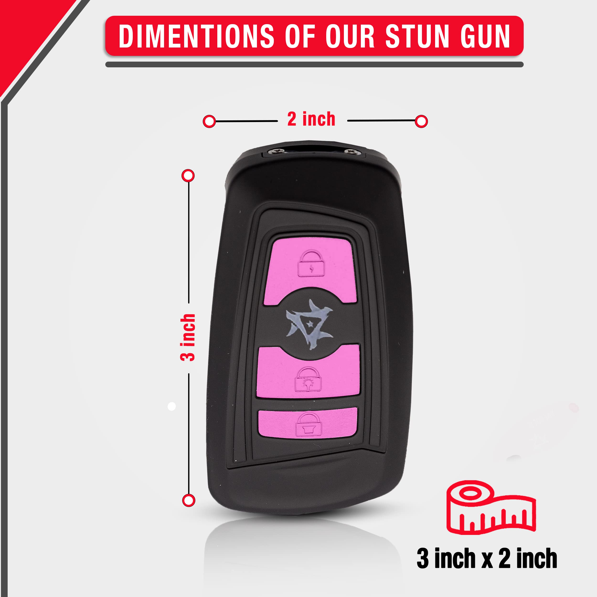 Buy Avenger Defense ADS-70P – Rechargeable Mini Stun Gun with Security ...