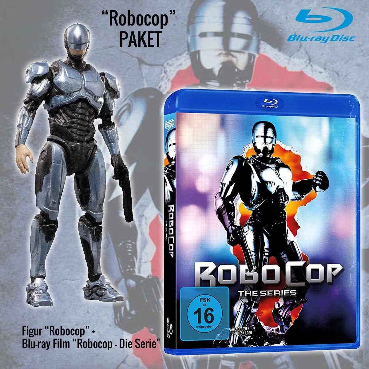 Robocop - Die Serie (Blu-ray) + Robocop Actionfigur 1:18 ca 10 cm ...