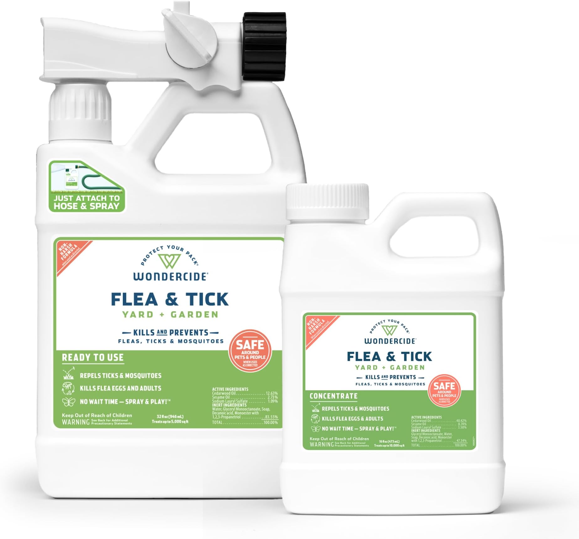 Amazon.com: Wondercide - Flea, Tick, and Mosquito Yard Spray Refill ...