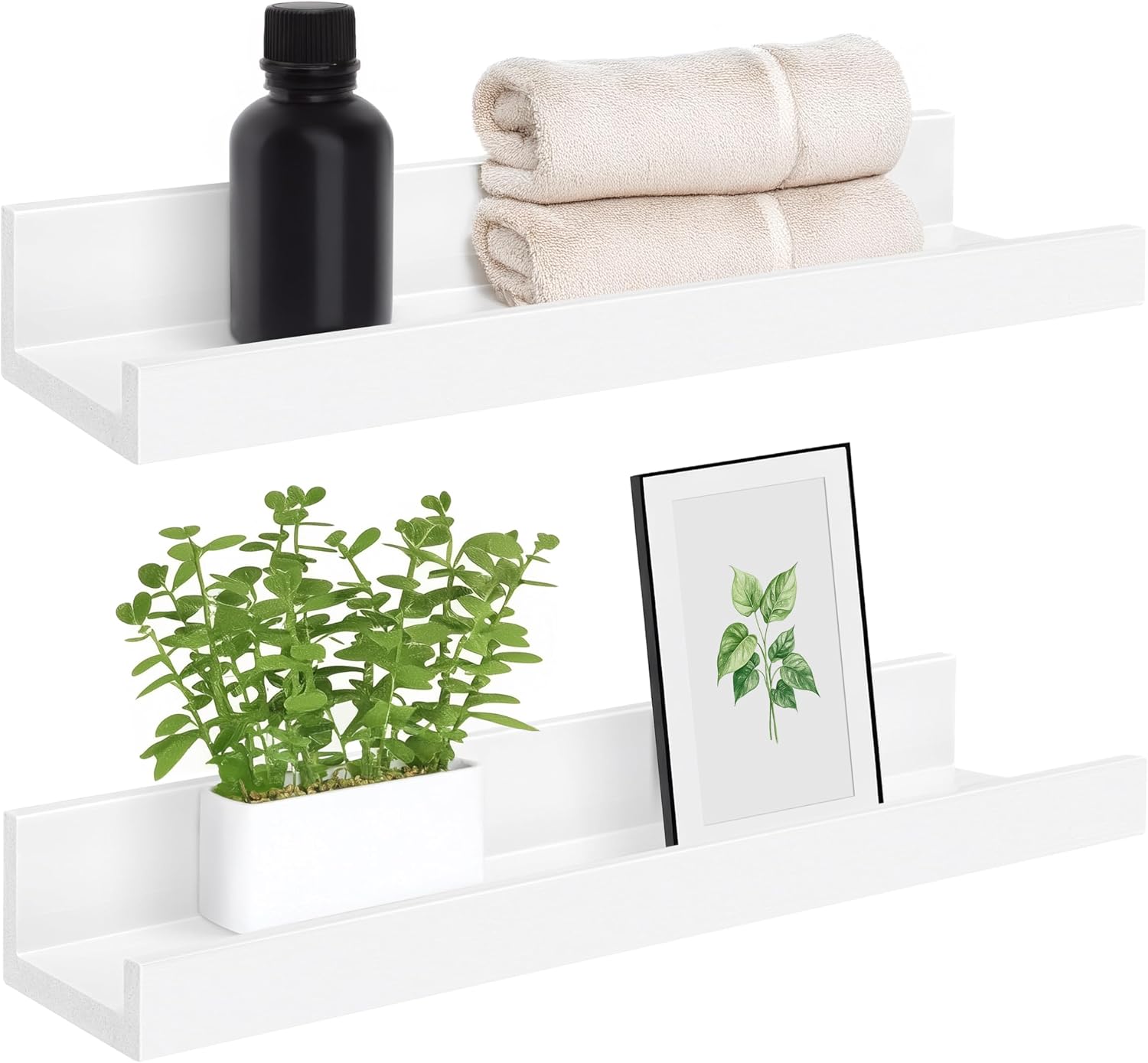 Amazon.com: ZNZ Floating Wall Shelves for Home Decor, Durable PS ...