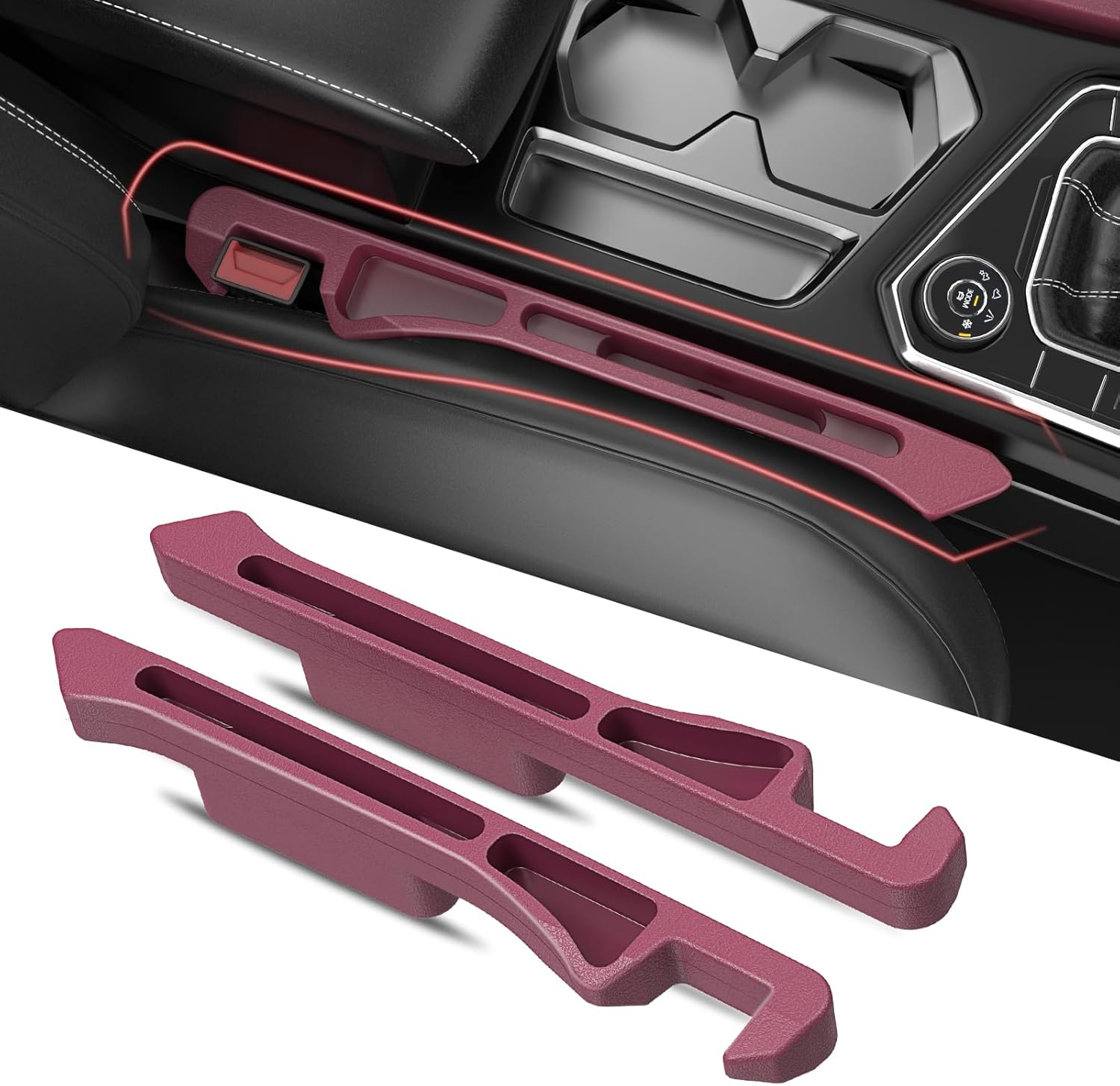 Amazon.com: Car Seat Gap Filler 2Pack, Inserts Between Seats Console ...