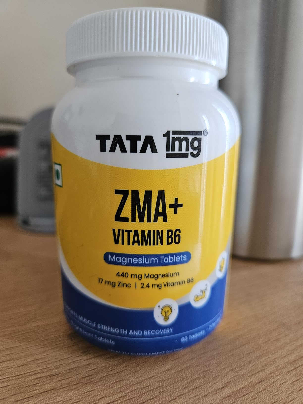TATA 1MG ZMA+ Vitamin B6 Tablets| 100% RDA of Magnesium & Vitamin B6 ...