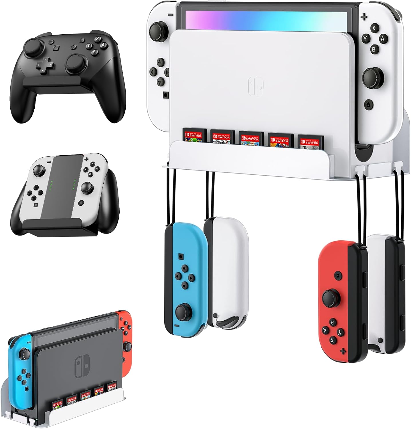 Amazon.com: ZAONOOL Wall Mount for Nintendo Switch and Switch OLED with ...