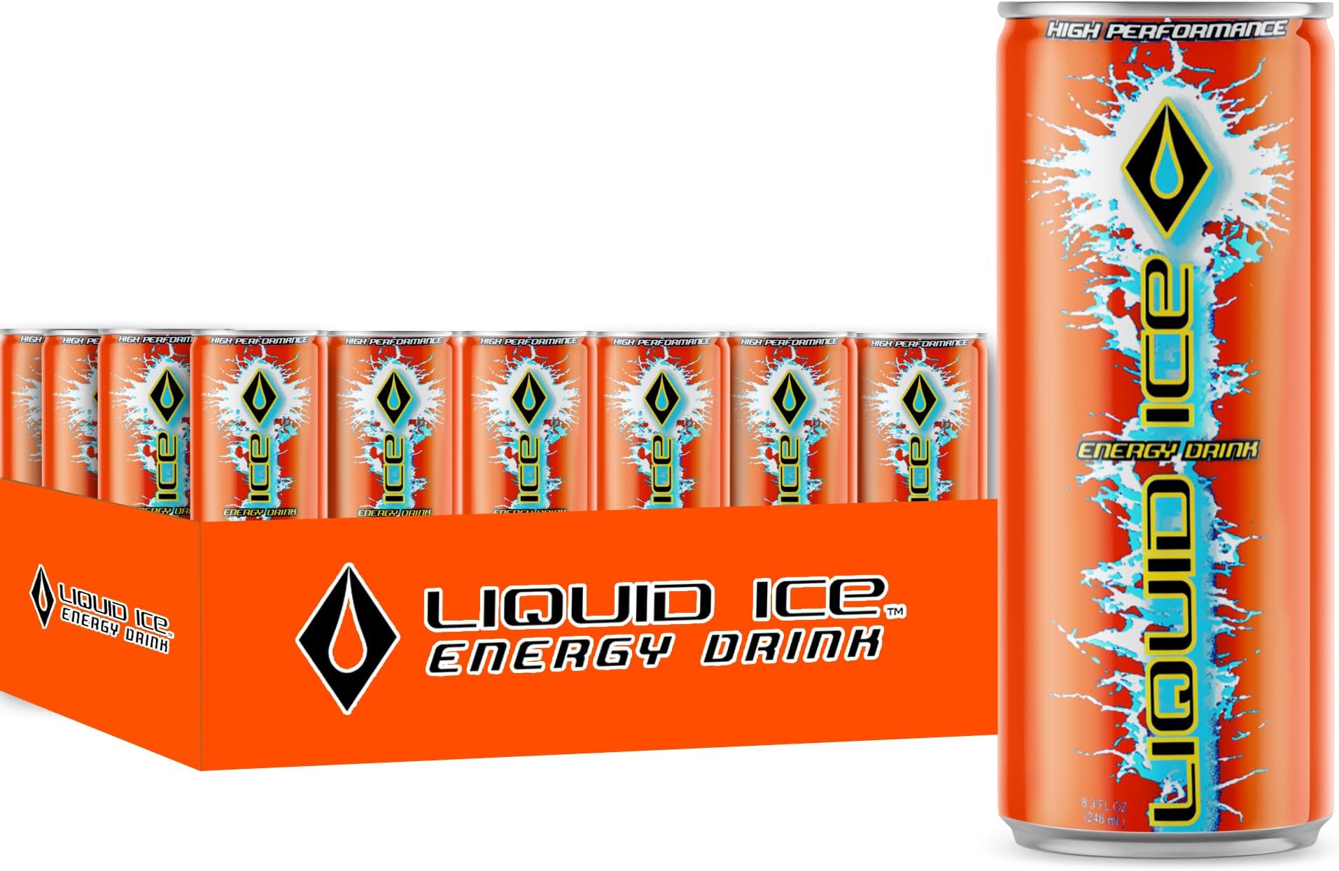 Amazon.com : Liquid Ice Active Energy Drink - Arctic Zero, 0 Sugar ...