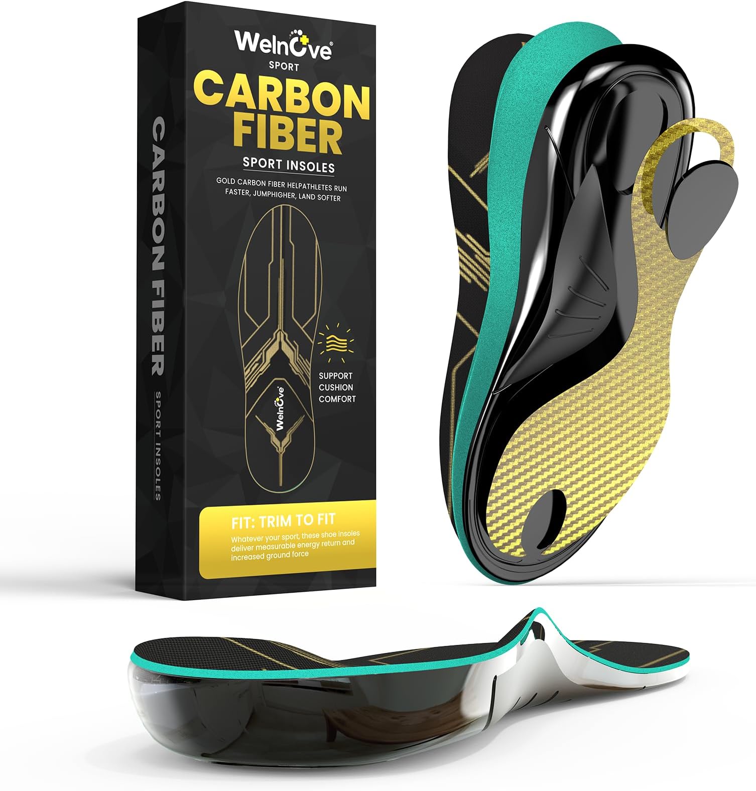 Amazon.com: 2025 Sport Carbon Fiber Performance Insoles –Customized ...