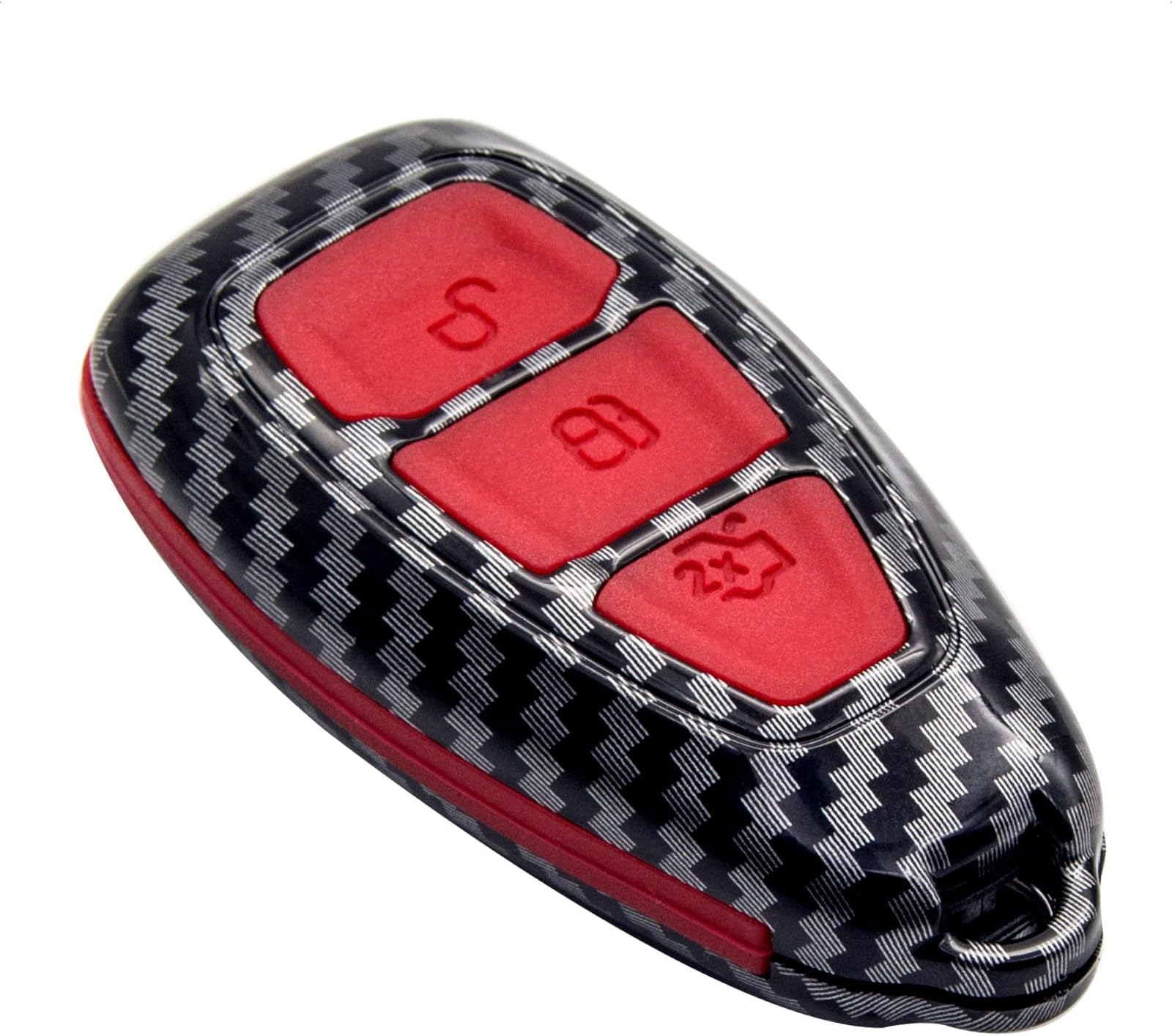Amazon.com: iJDMTOY (1) Exact Fit Gloss Metallic Black Smart Remote Key ...