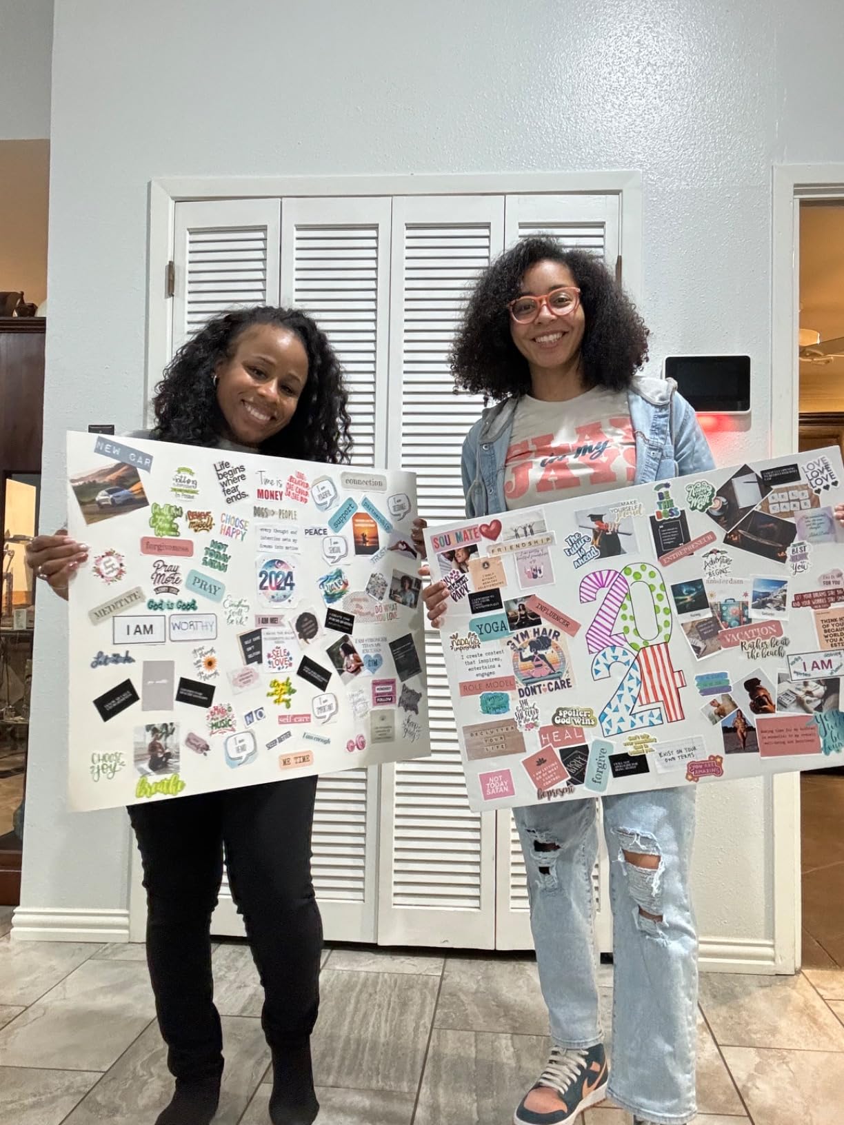 2024 Vision Board Clip Art Book For Black Women: Create Motivational ...