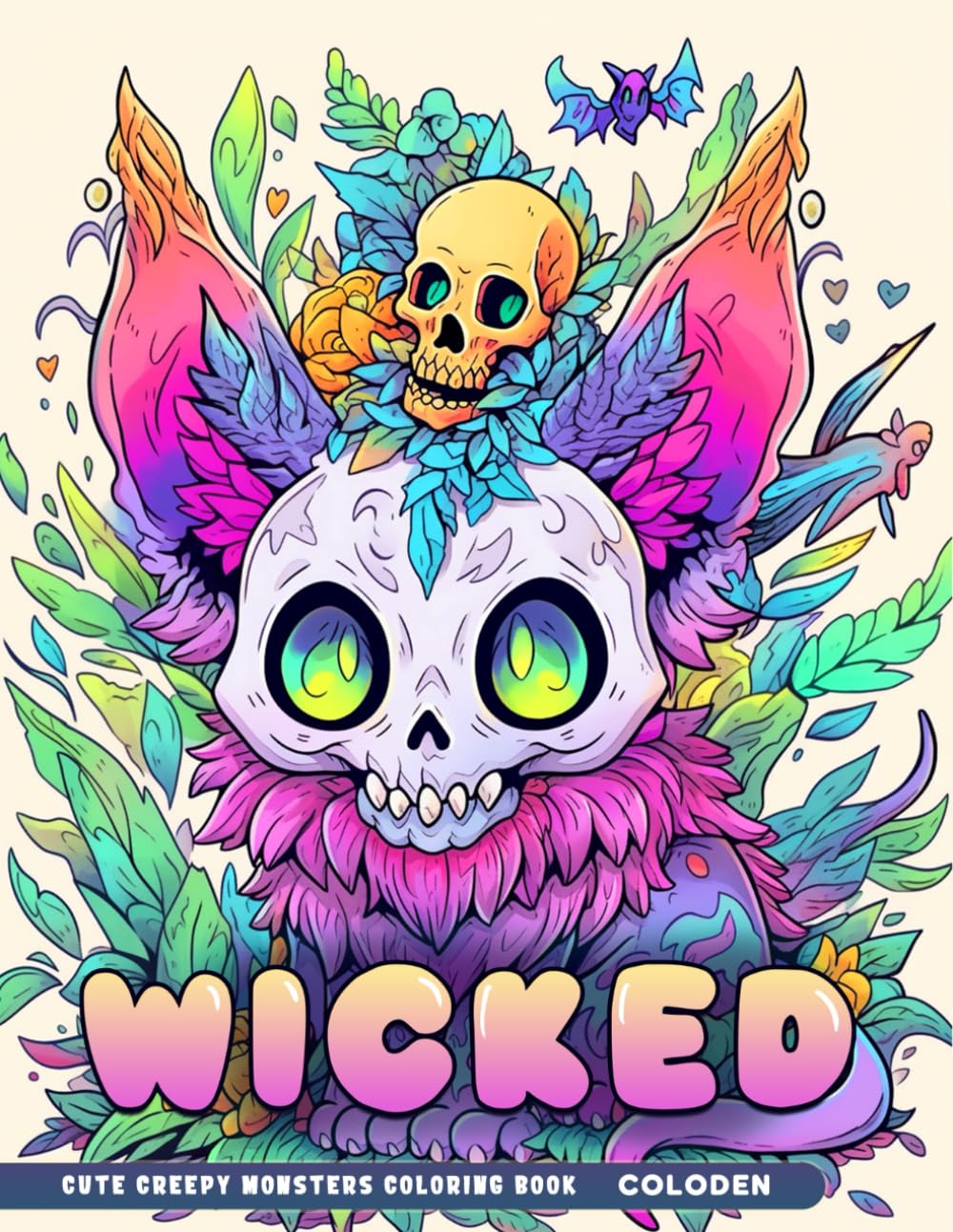 Amazon.com: Wicked Cute Creepy Monsters: Adult Coloring Book With ...