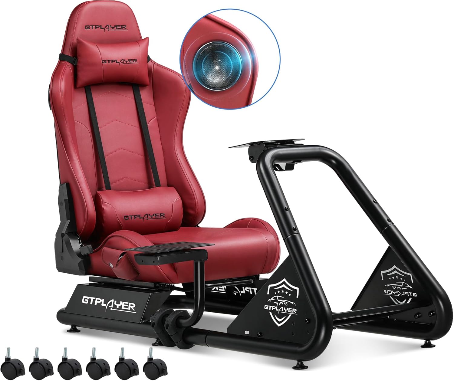 GTPLAYER Racing Simulator Cockpit with Seat, Sim Racing Cockpit Multi ...