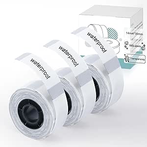 Amazon.com : Odaro D30 Q30 Q30S Q31 Thermal Label Tape, Transparent ...