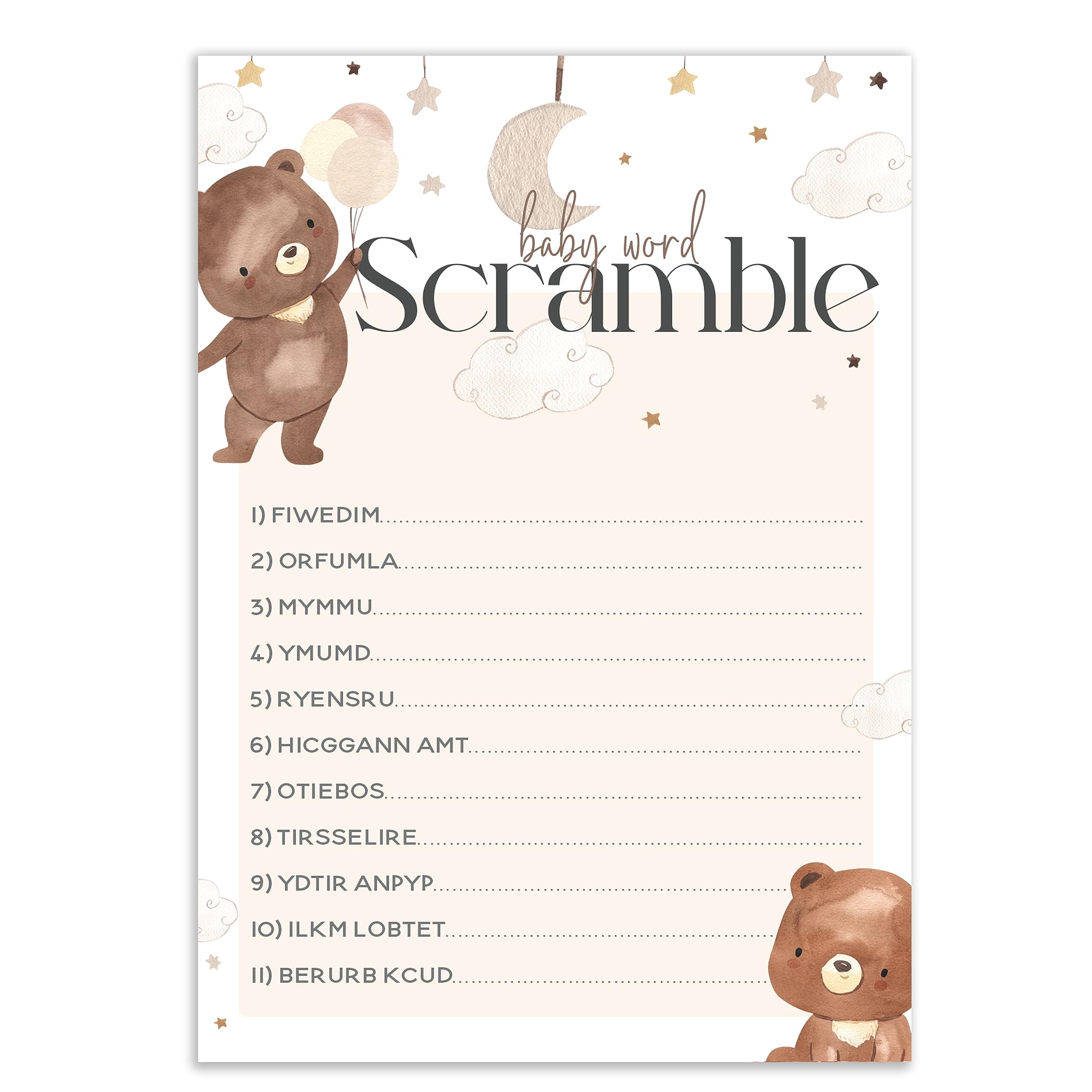 Bear Baby Shower Game Ideas Baby Shower Game Ideas | Most Fun In 2025