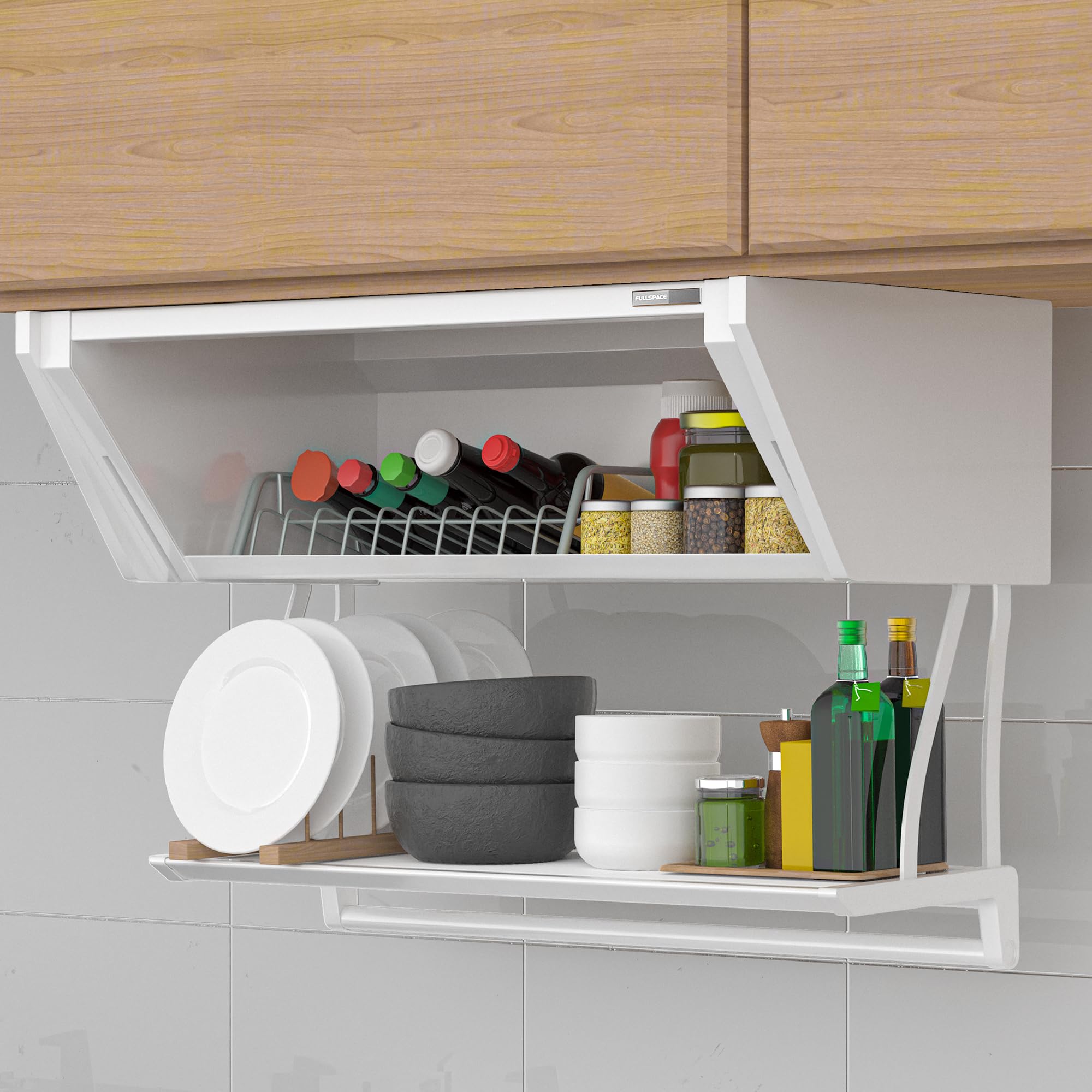Snapklik.com : Yastant 35” Extra Large Pull Down Shelf For Kitchen ...