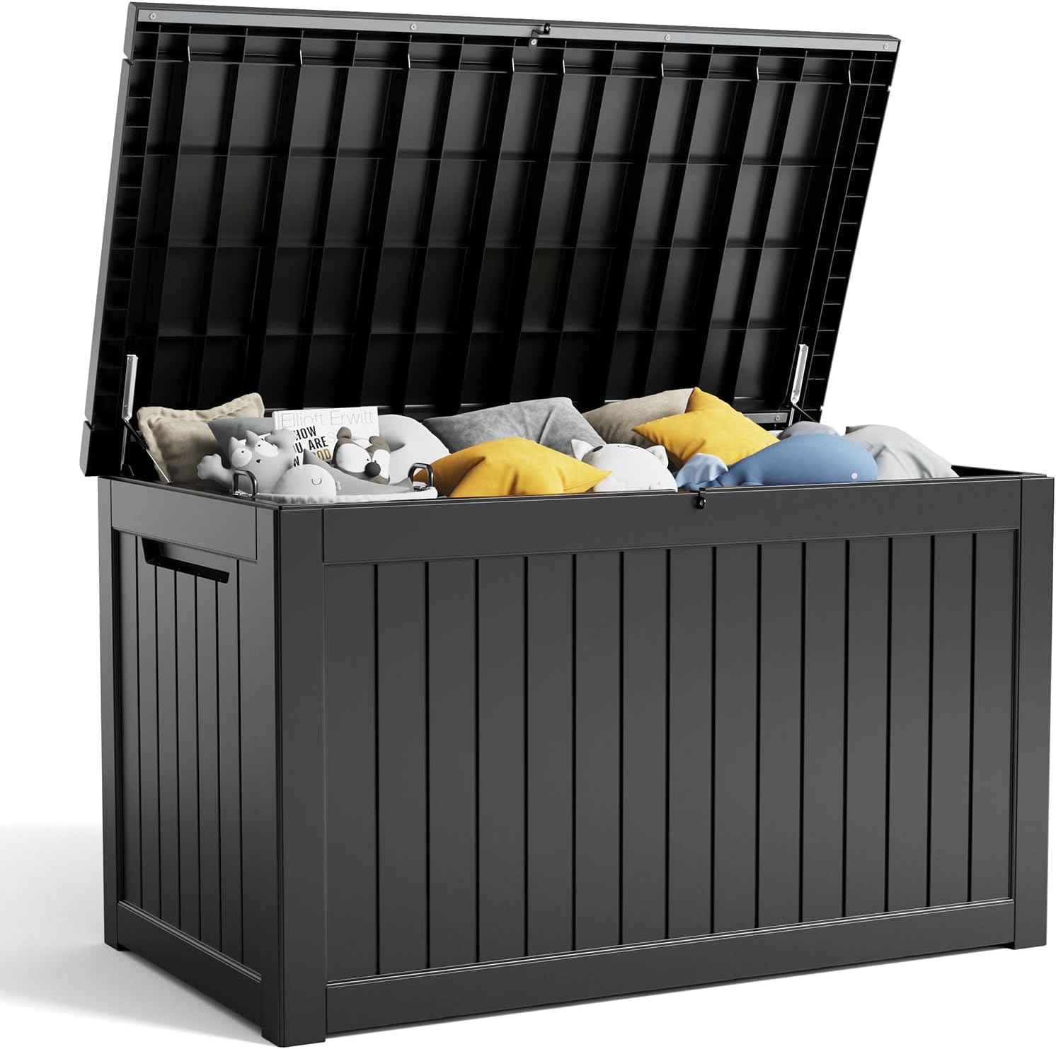 Amazon.com : XXL 230 Gallon Large Resin Deck Box, Outdoor Lockable ...
