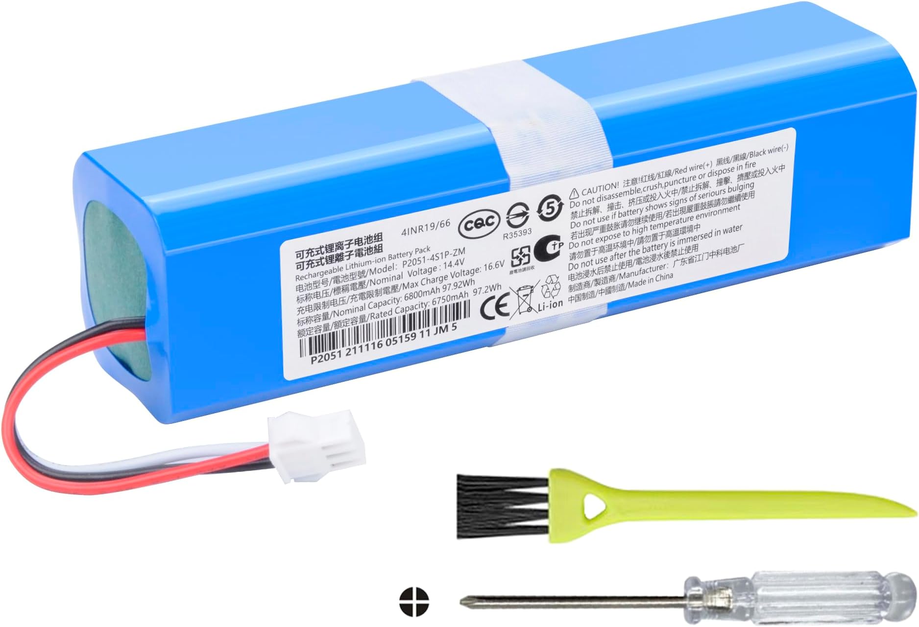 Amazon.com: 6800mAh Replacement Battery for Proscenic M7 Pro M8 Pro M7 ...