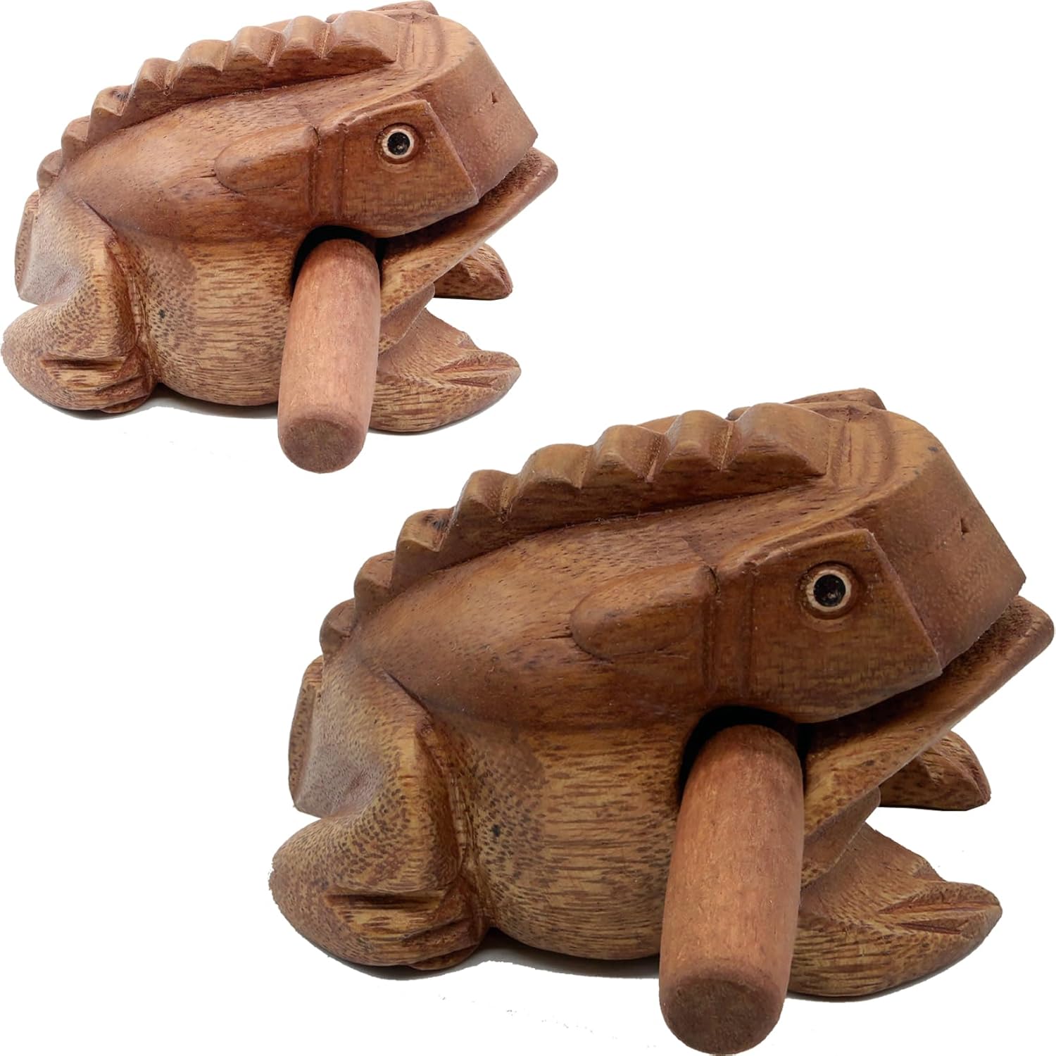 Amazon.com: BSIRI Wooden Frog Rasp Guiro - Authentic Musical Instrument ...