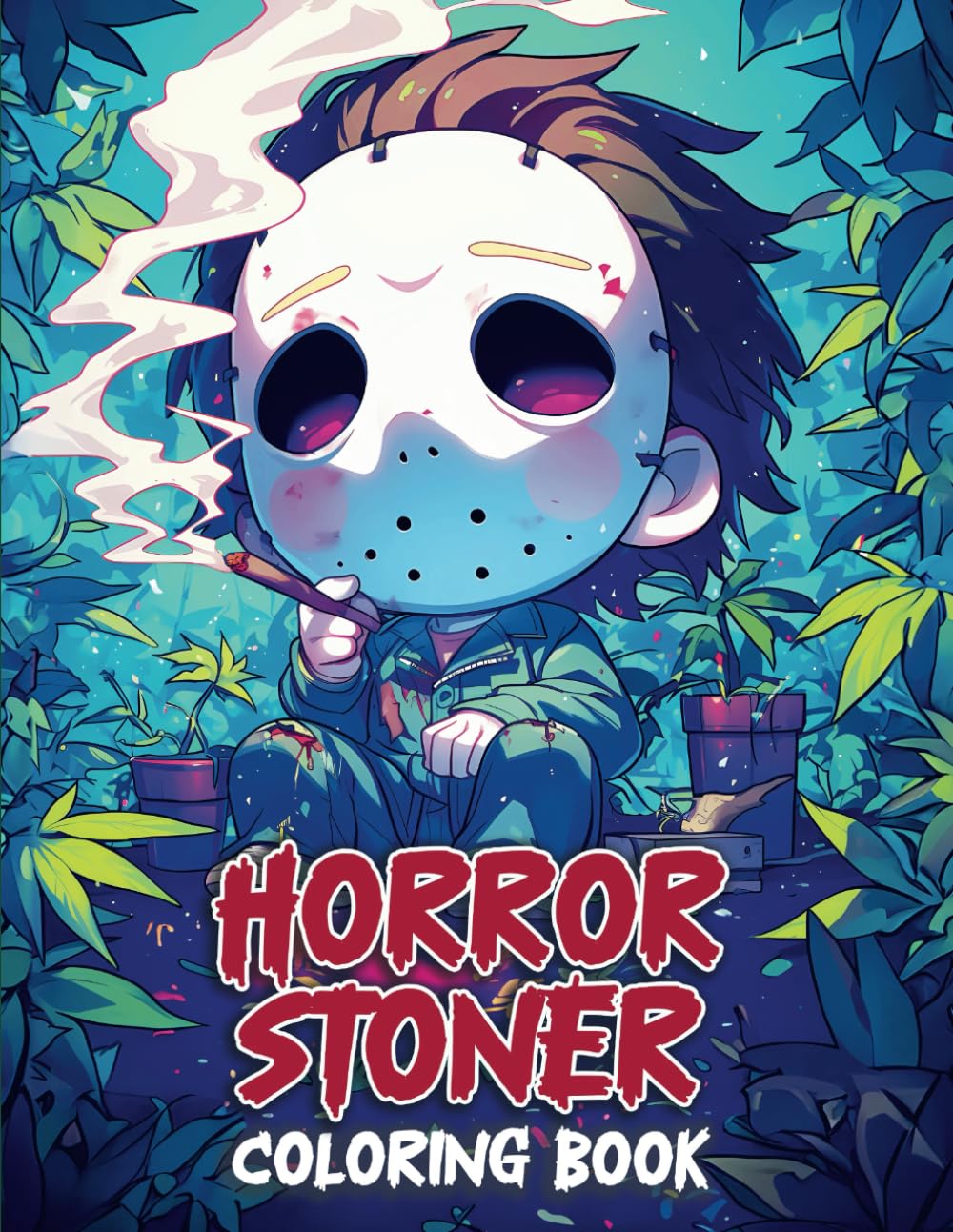 Amazon.com: Horror Stoner Coloring Book: Spooky and Cute Chibi Horror ...