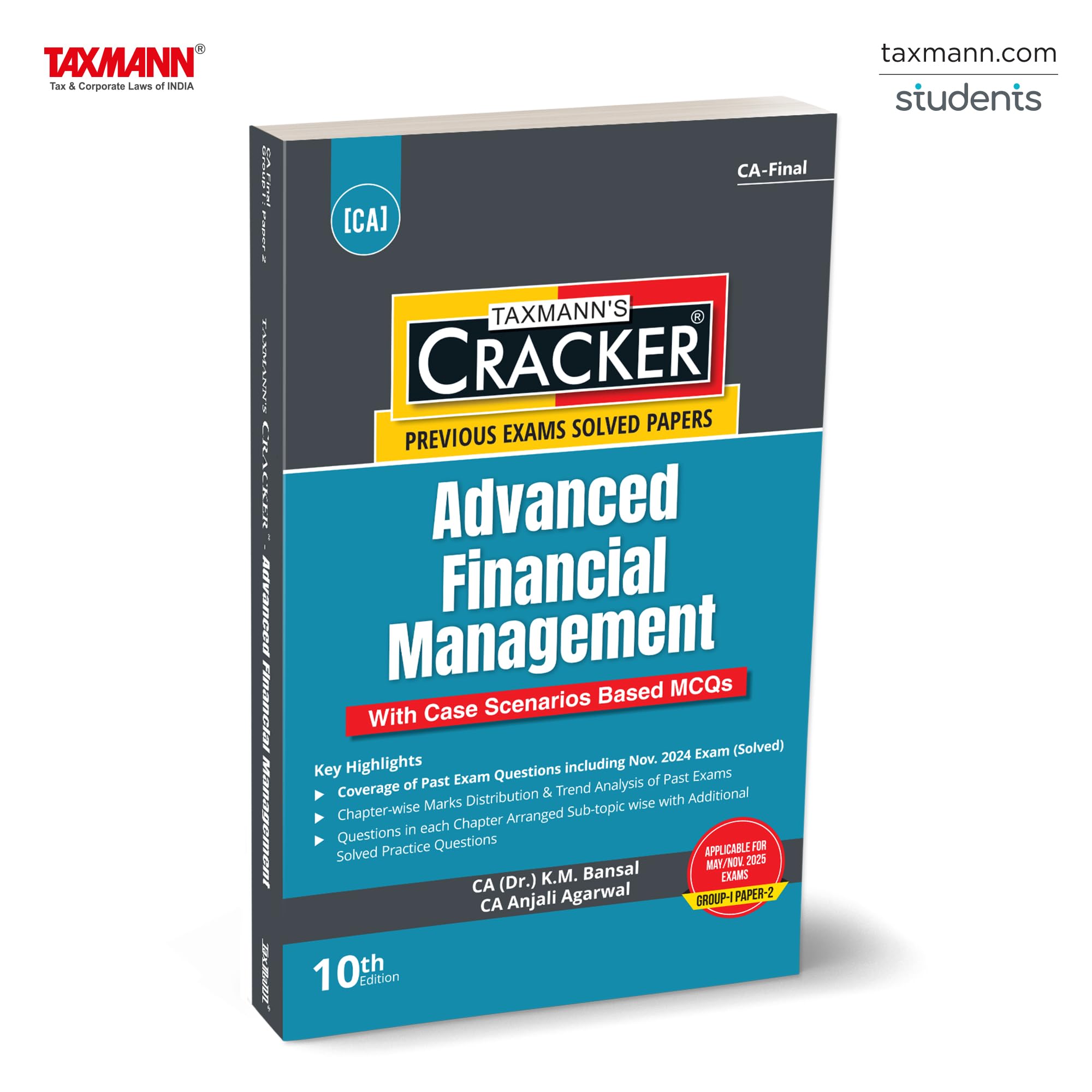 Buy Taxmann's CRACKER for Advanced Financial Management (Paper 2 | AFM ...