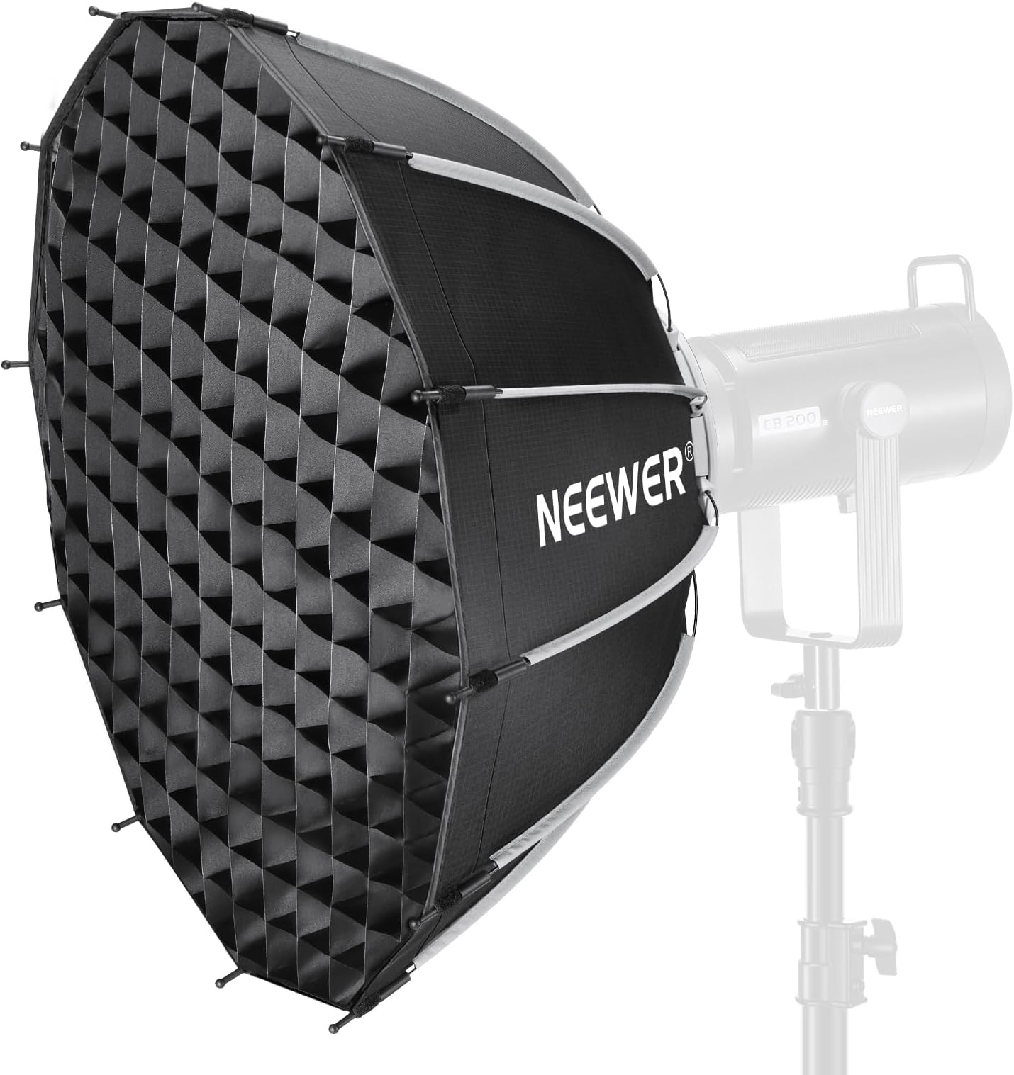 NEEWER 85 cm Bowens Mount Parabolic Softbox Dodecagon, Quick Release ...