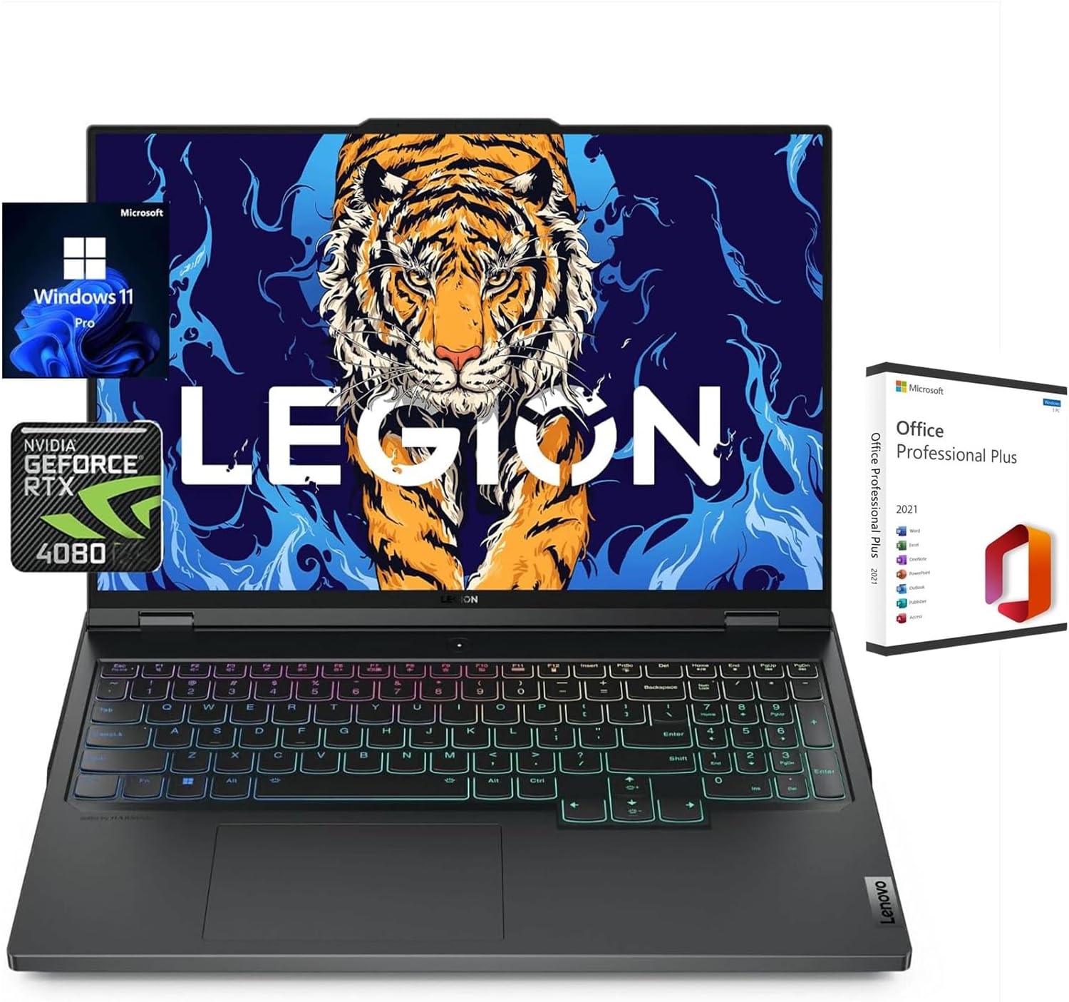 Amazon.com: Lenovo Legion Pro-7 Gaming Laptop - with Microsoft Office ...