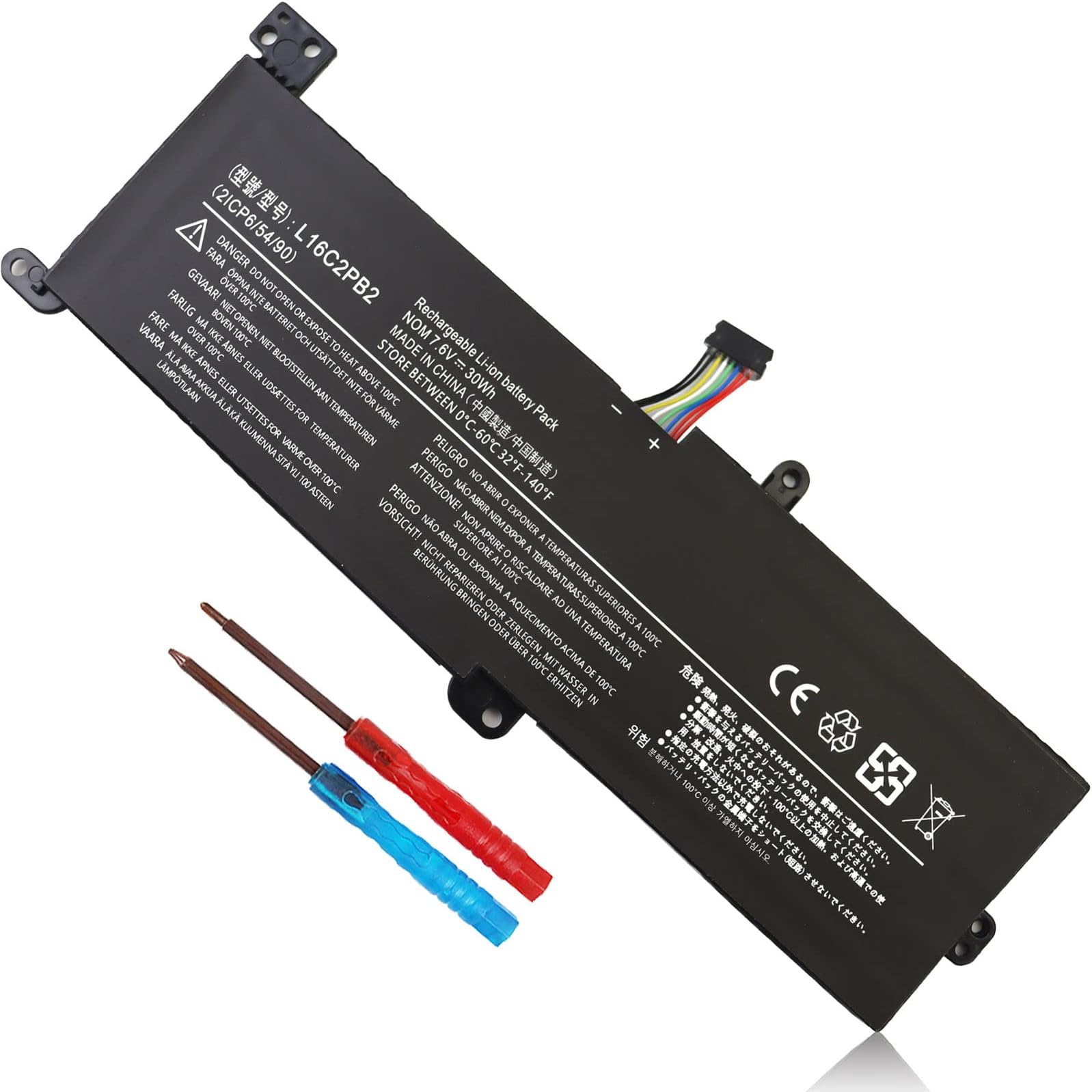 Amazon.com: L16C2PB2 Laptop Battery for Lenovo IdeaPad 320 330 S145 320 ...
