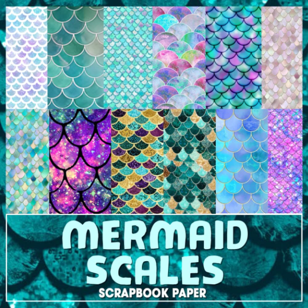 Mermaid Scales Scrapbook Paper: Pastel Ephemera, Decorative Paper, and ...