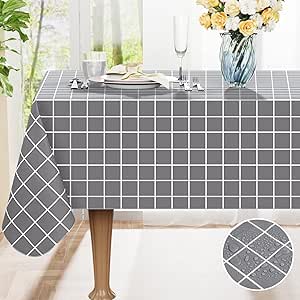 Amazon.com: Spotjoy Rectangle Table Cloth, Waterproof Vinyl Tablecloths ...