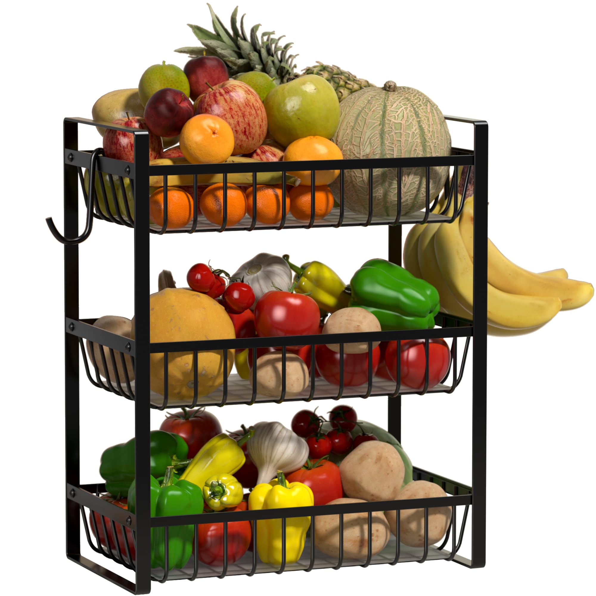 Amazon.com: Webtrylics Fruit Basket for Kitchen Counter,Fruit Bowl ...