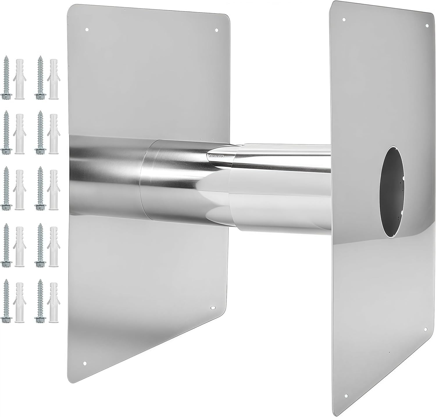 awliye 2.36" Stainless Steel Direct Vent Wall Thimble for Water Heater ...