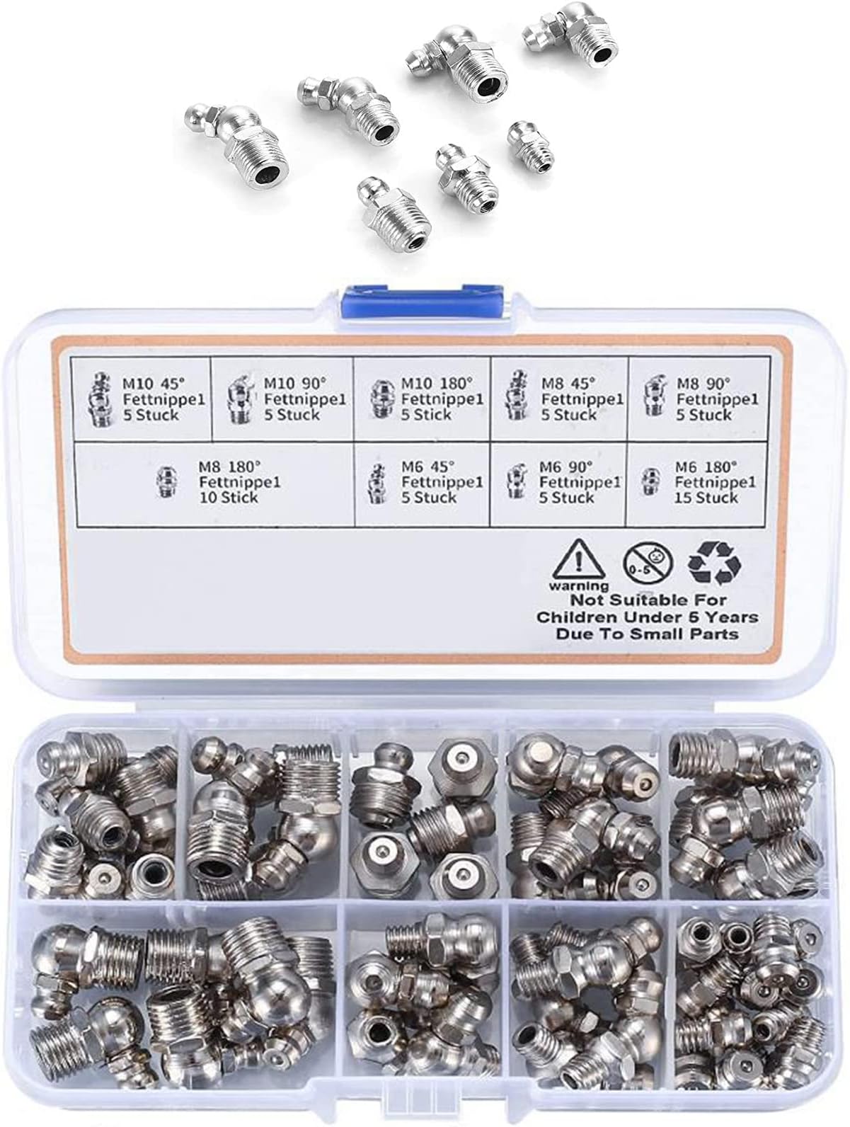 Amazon.fr : Czemo M6 M8 M10 Graisseur 60 Pièces, Assortiment de ...