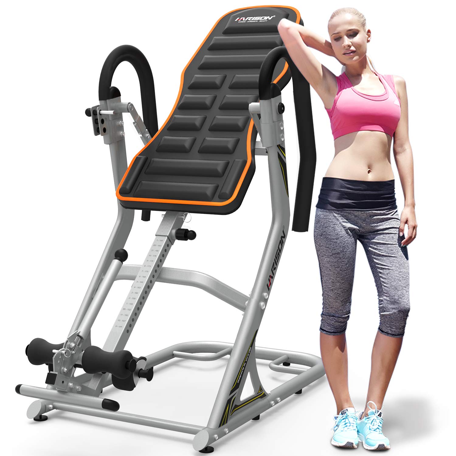 HARISON Heavy Duty Inversion Table for Back Pain Relief 350 LBS ...